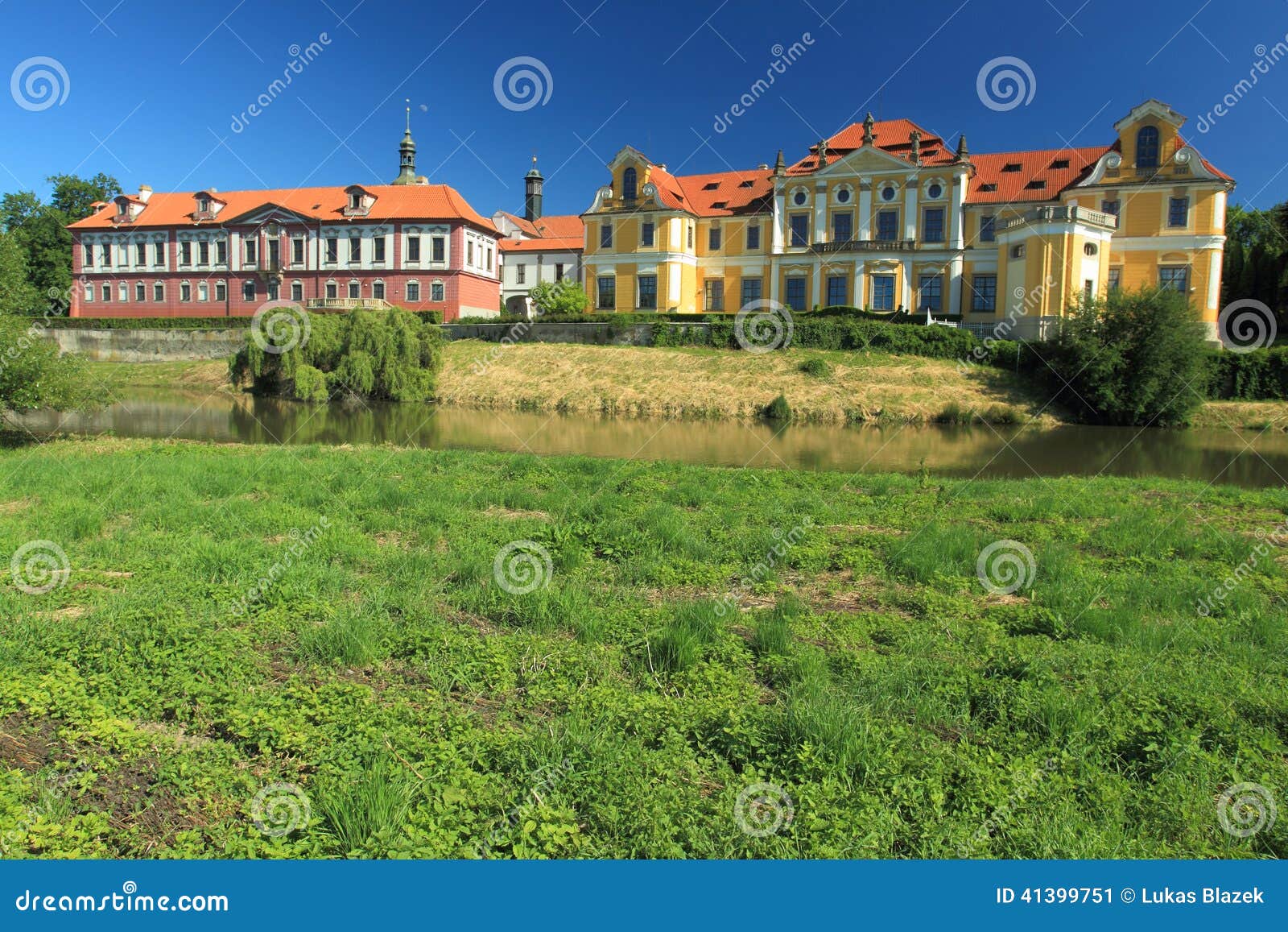 Zbraslav chateau stock image. Image of colorful, landmark - 41399751