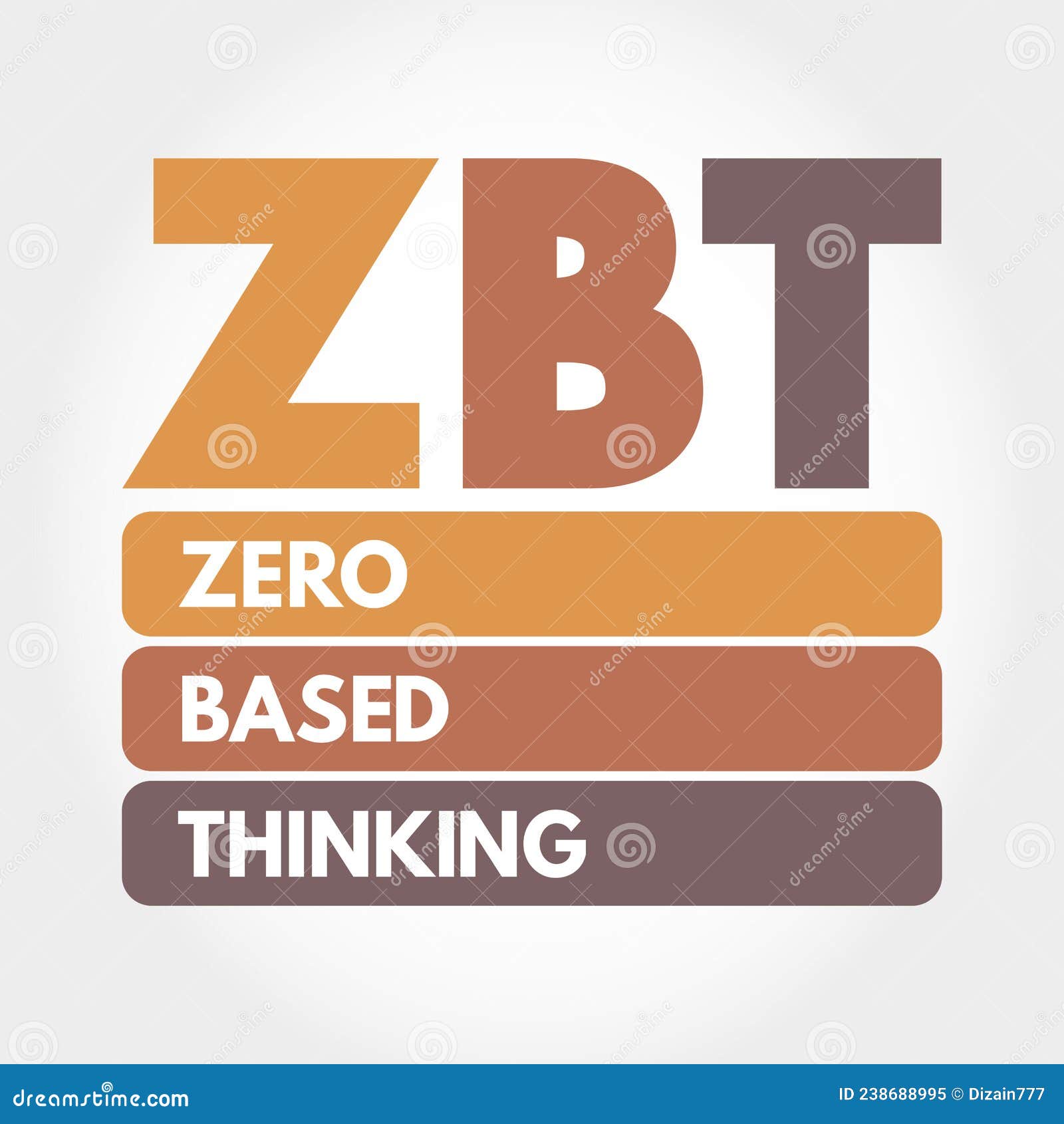 ZBB, Zero Based Budgeting. Concept With Keyword, People And Icons. Flat ...