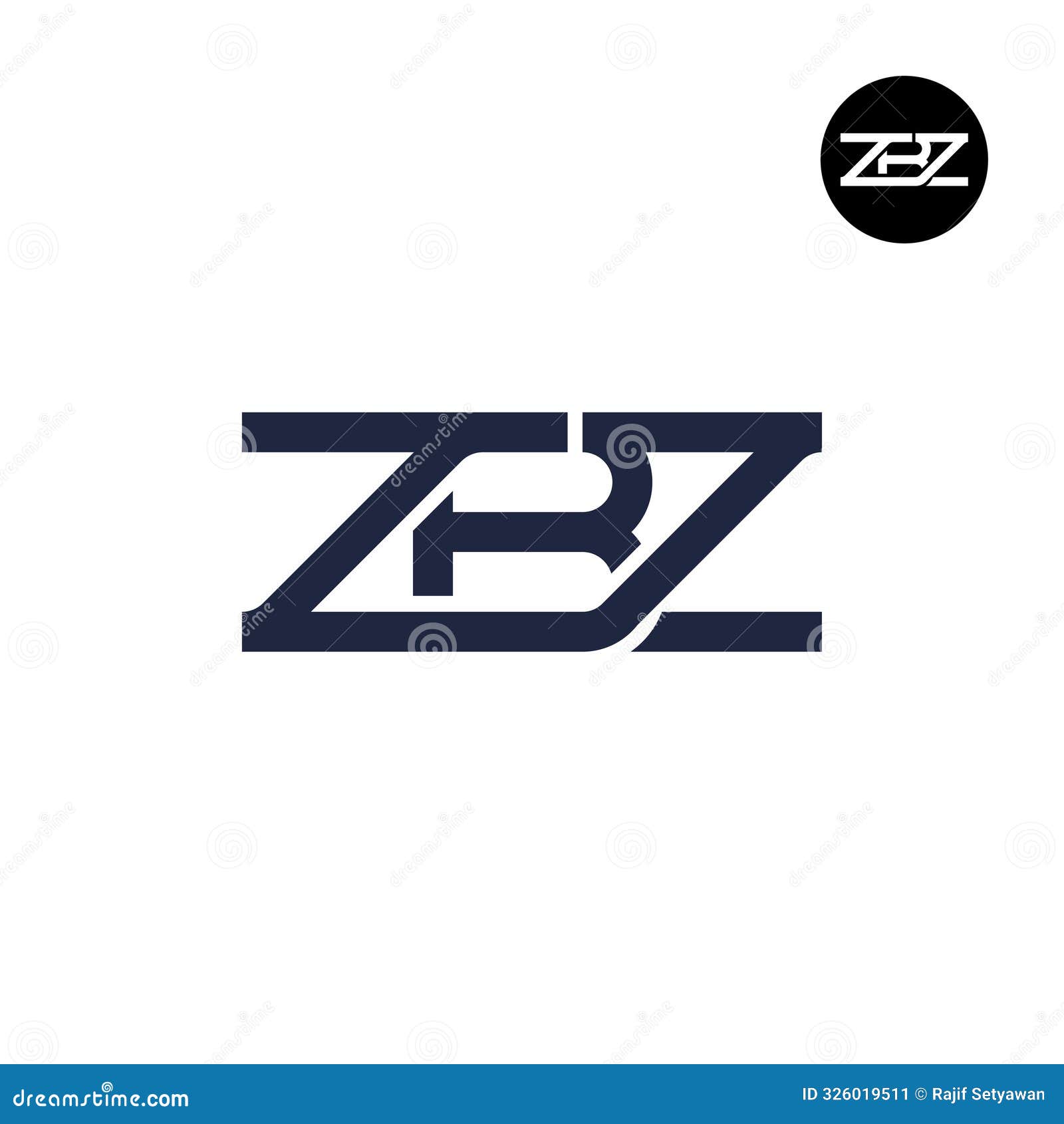 ZBZ Logo Letter Monogram Design Stock Vector - Illustration of venture ...