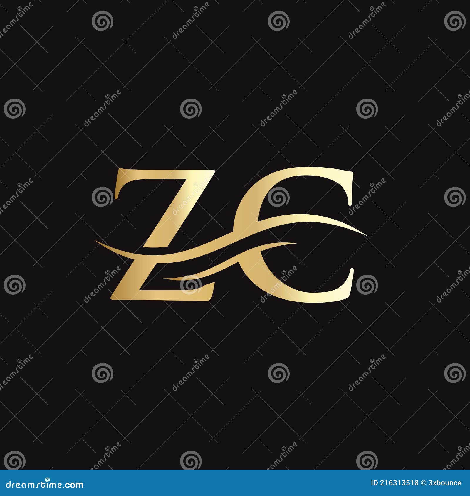 Modern ZC Logo Design. Initial ZC Letter Logo Design Luxury Concept ...