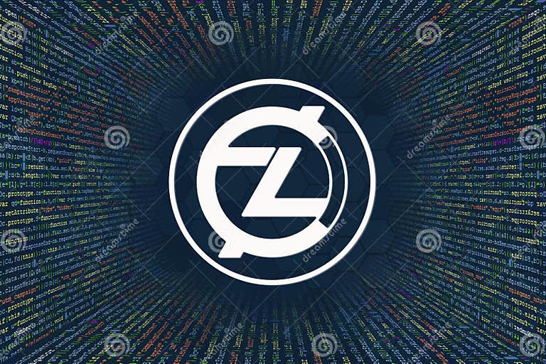 ZClassic, ZCL Cryptocurrency Symbol. a Tunnel from a Computer Program ...