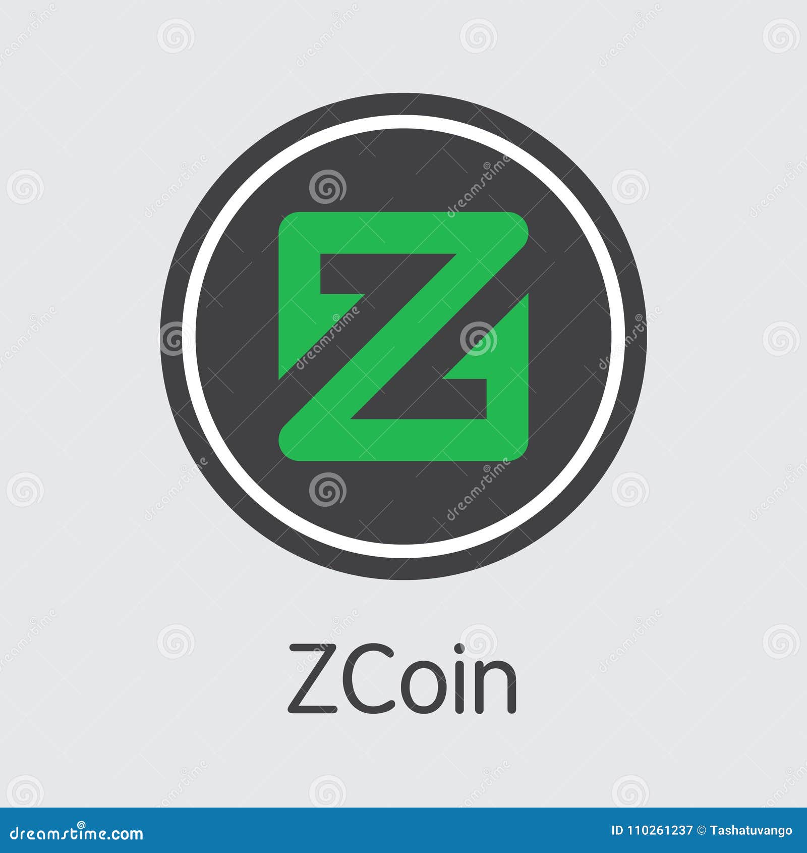 Zcoin Cryptocurrency - Elemento Del Vector Ilustración del Vector ...