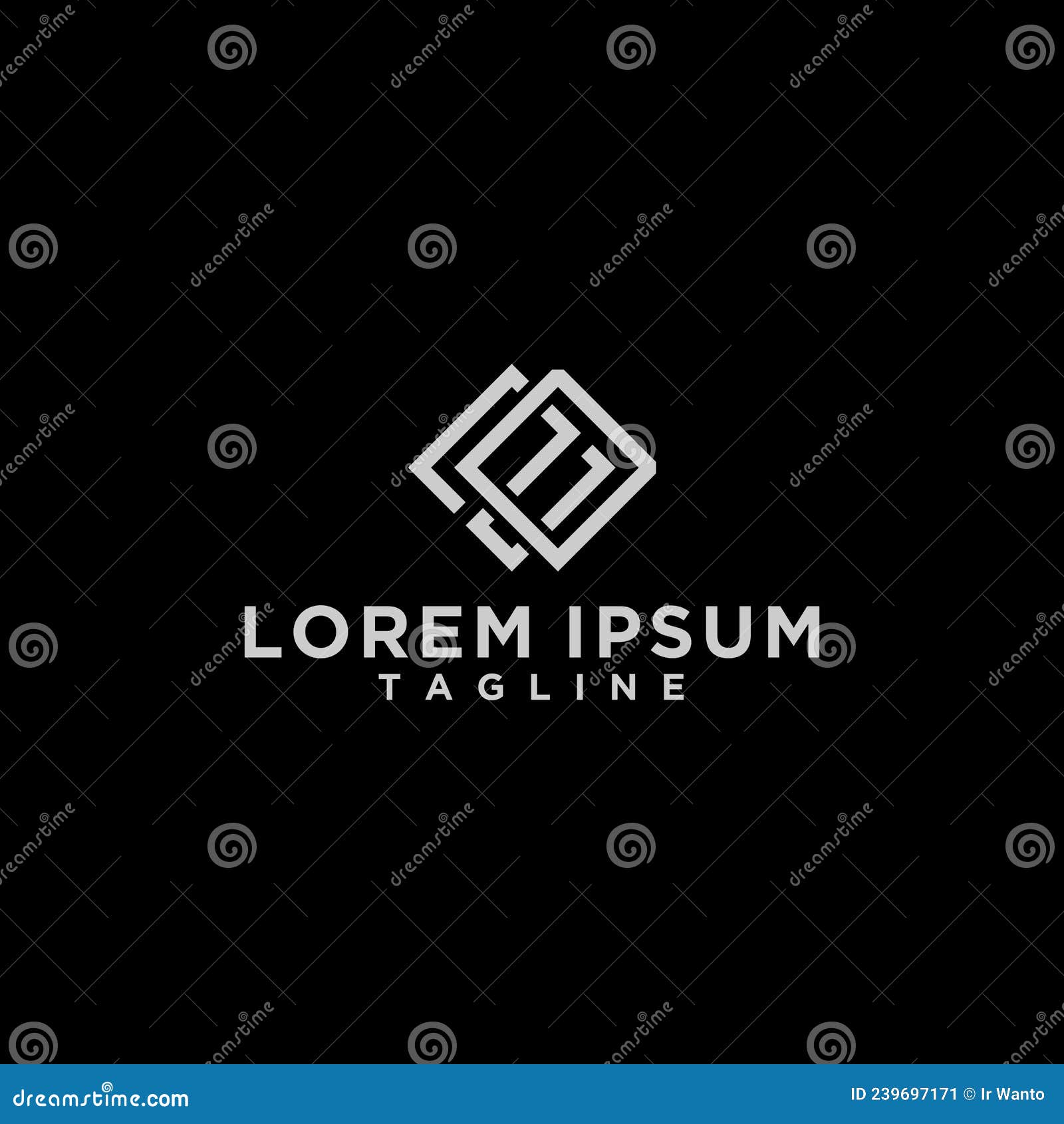 Zd or Dz Square Logo Design Stock Vector - Illustration of graphic ...