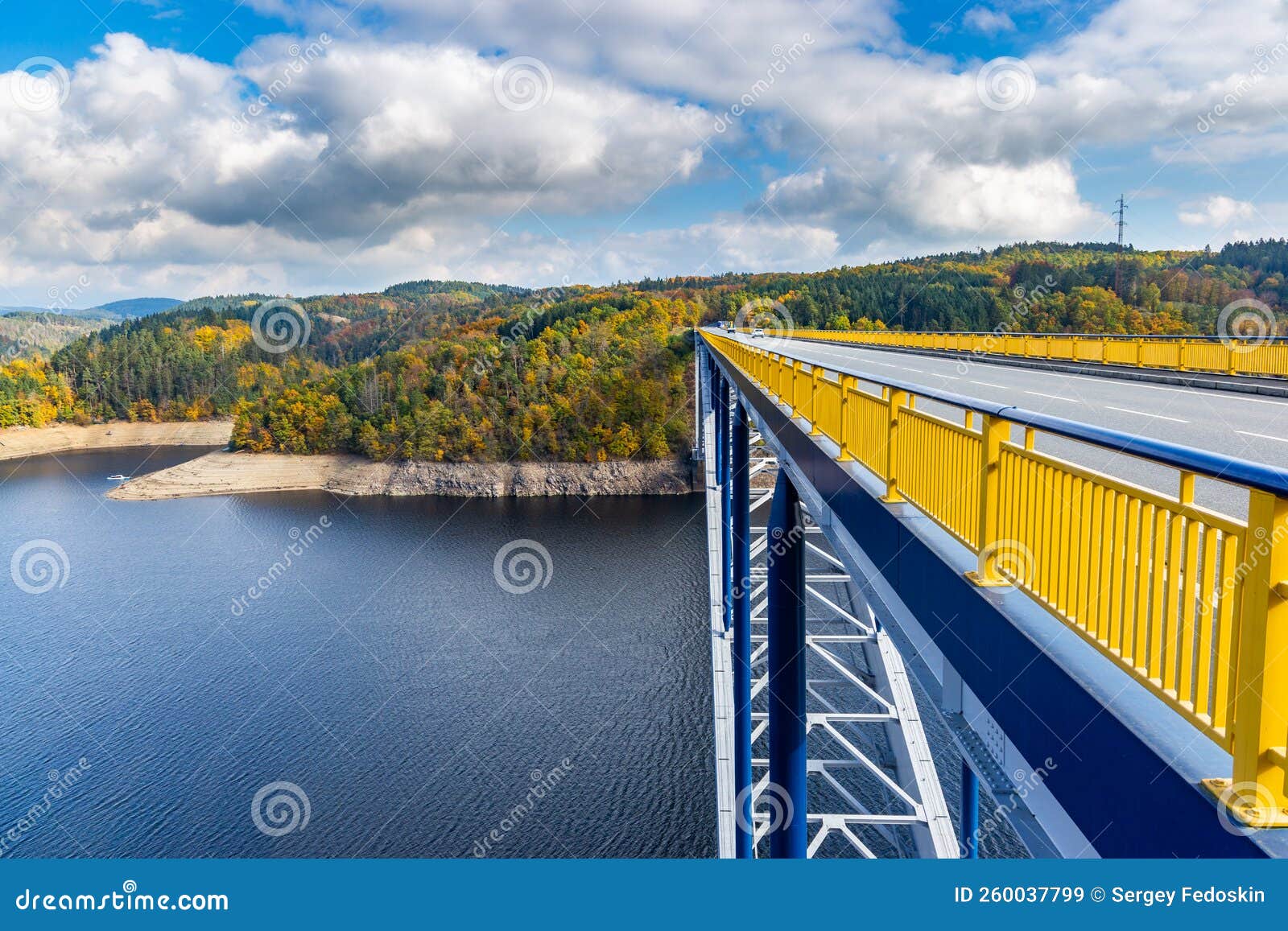 Zdakov Bridge is a Steel Arch Bridge that Spans the Vltava River ...