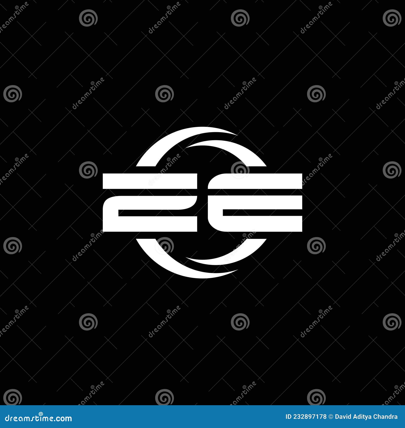 ZE Logo Monogram Design Template Stock Vector - Illustration of ...