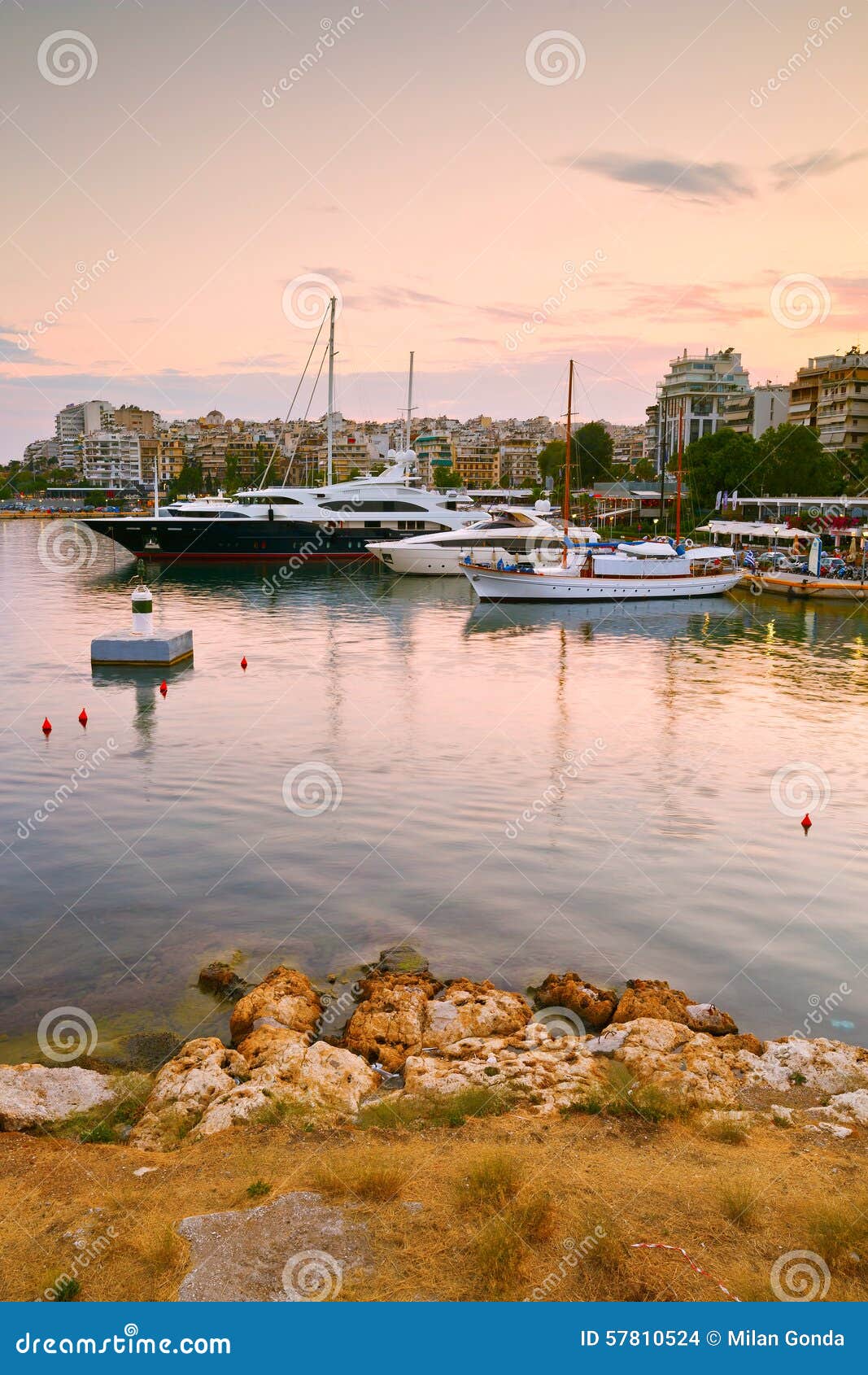 Zea marina, Athens. editorial stock image. Image of greek - 57810524