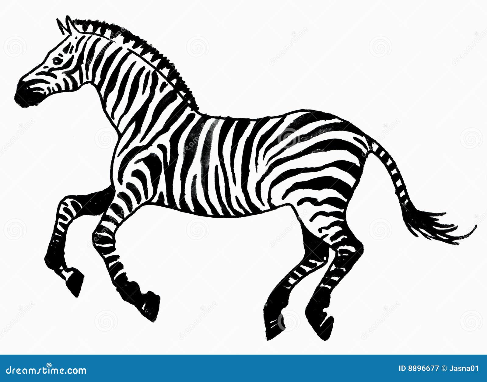 Zebra animal stock illustration. Illustration of zebra - 8896677