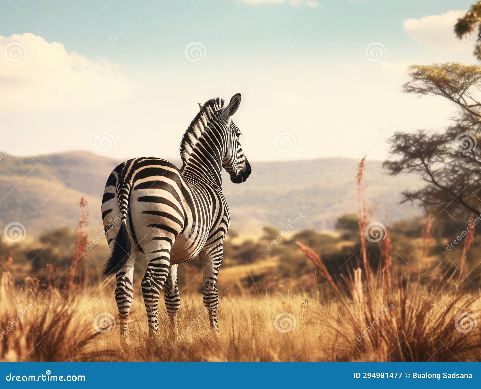 Zebra back view stock illustration. Illustration of white - 294981477
