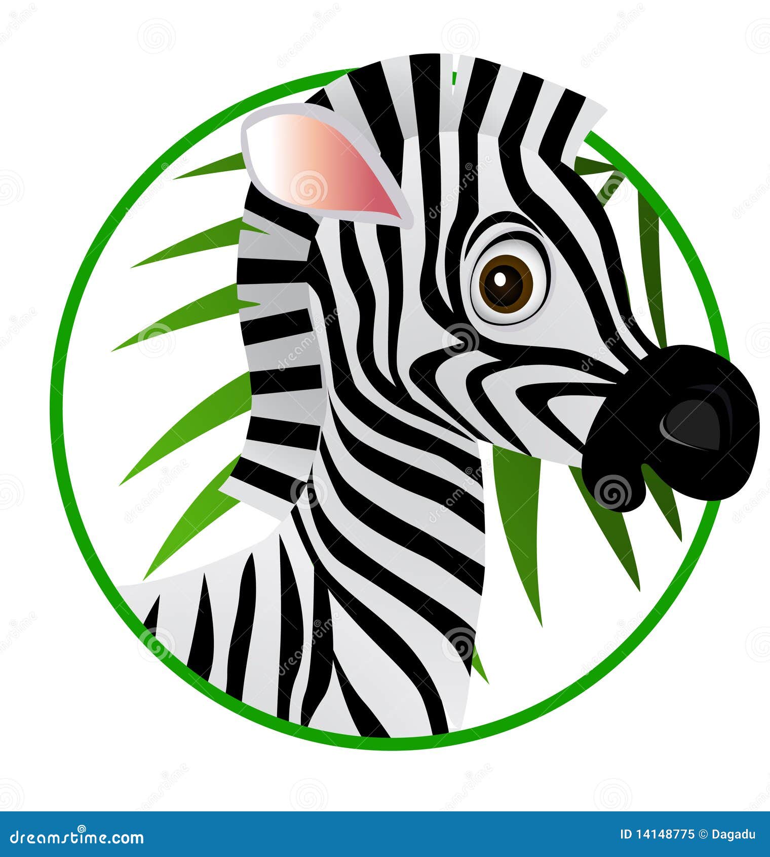 Zebra cartoon stock vector. Illustration of isolated - 14148775