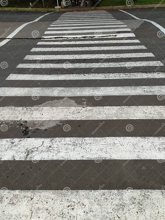 Zebra Cross Sign on the Road Stock Image - Image of pedestrian, striped ...