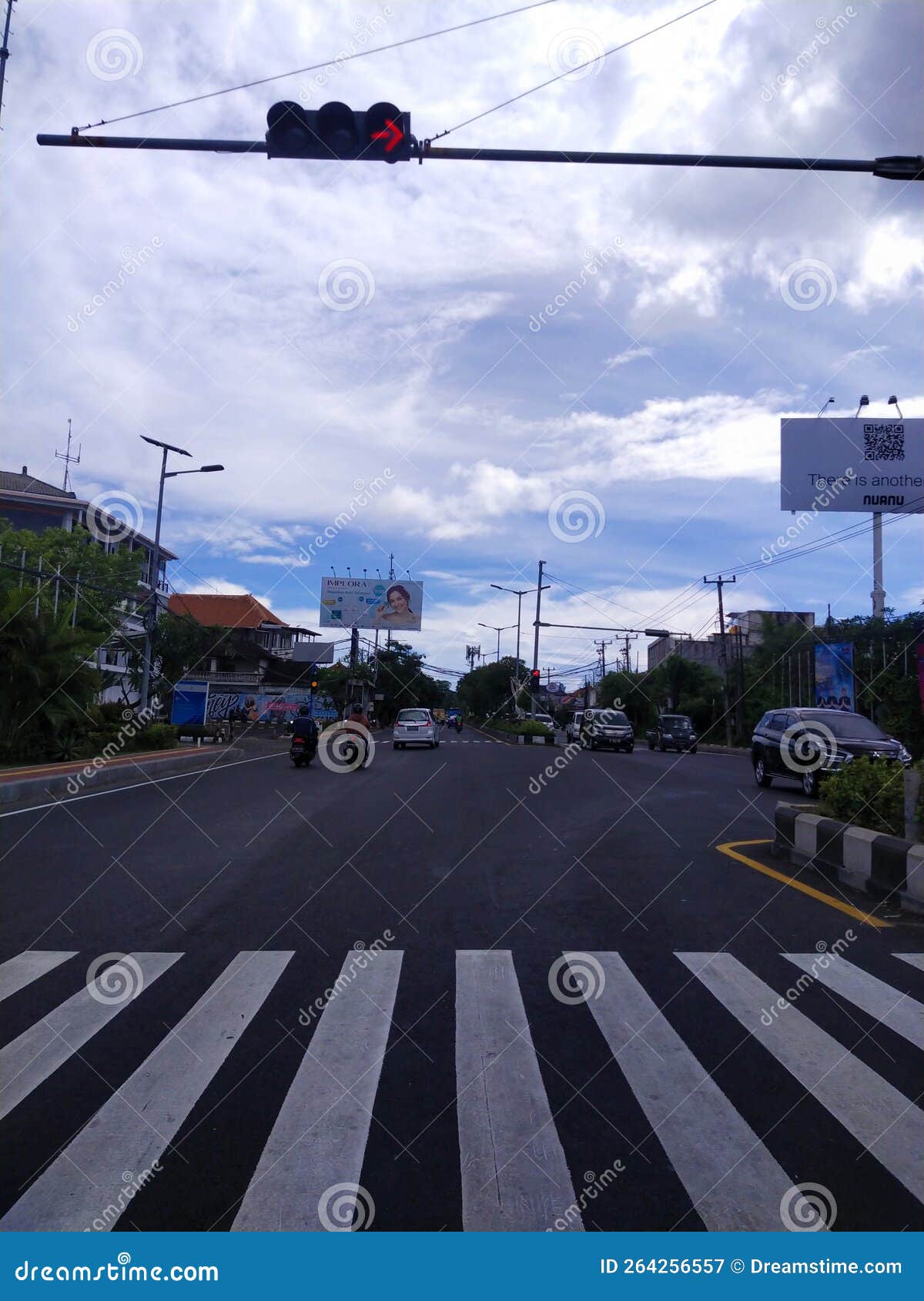 Zebra Cross on Street in Indonesia Bali Editorial Photography - Image ...