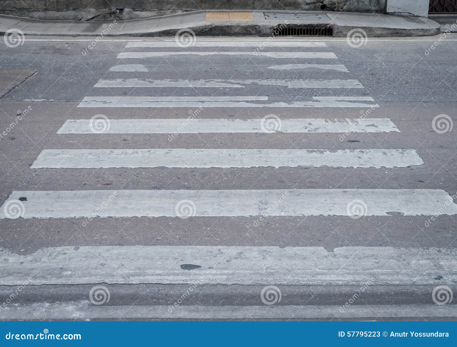 Zebra Cross On One Of The Streets In Jogja Stock Photography ...
