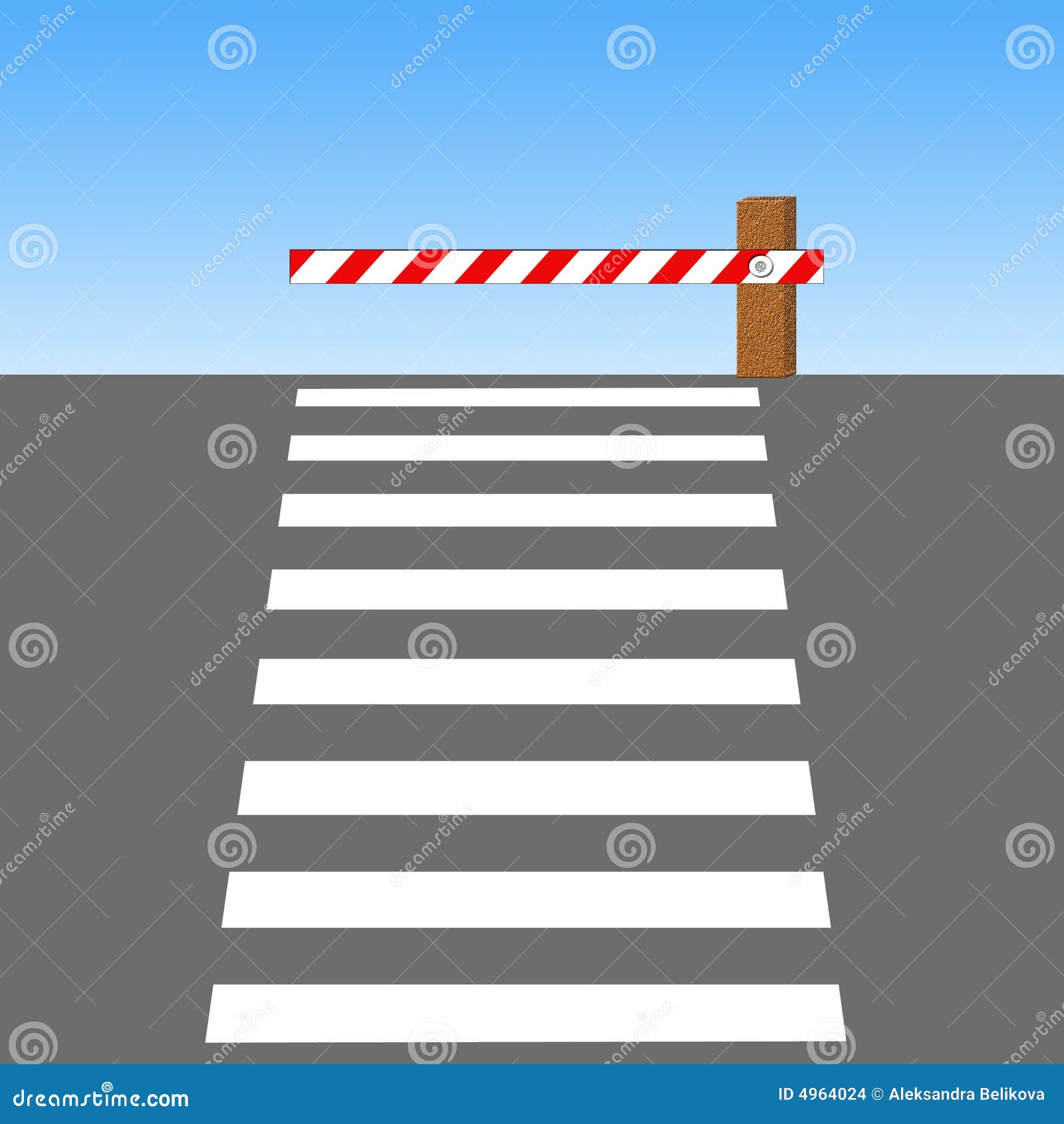 ZEBRA CROSSING stock illustration. Illustration of stripes - 4964024
