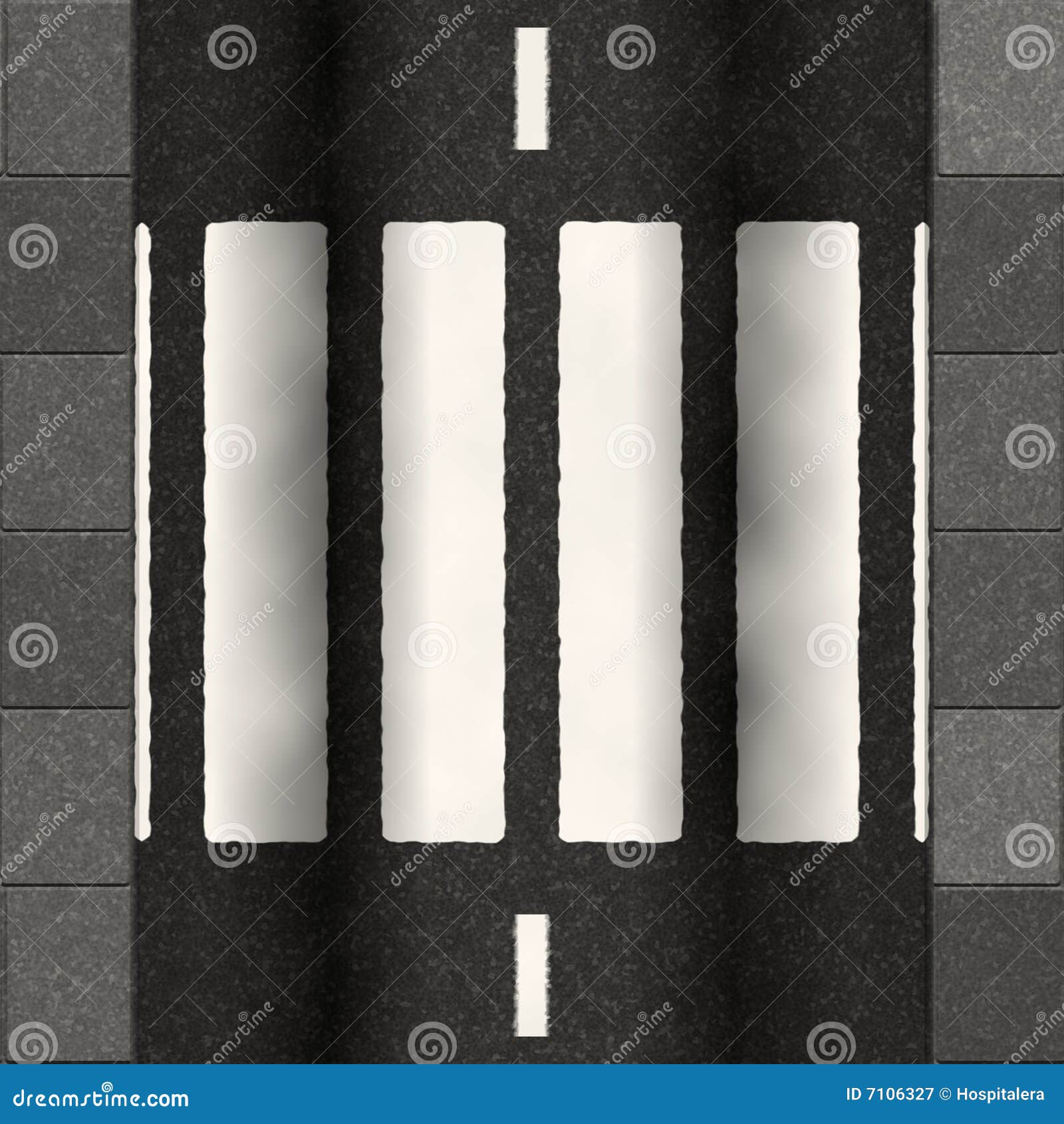 Zebra crossing stock illustration. Illustration of traffic - 7106327