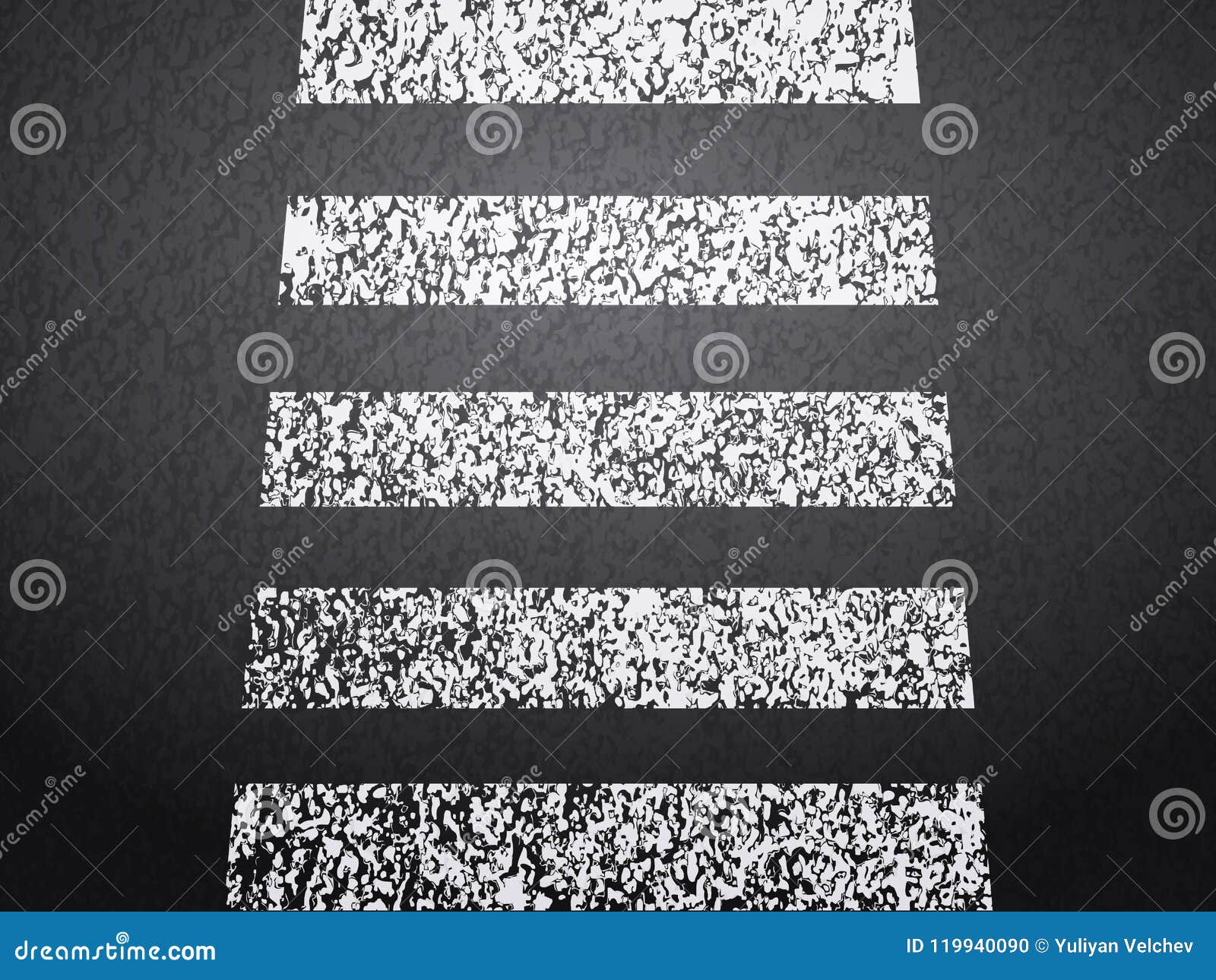 Zebra crossing stock vector. Illustration of road, asphalt - 119940090