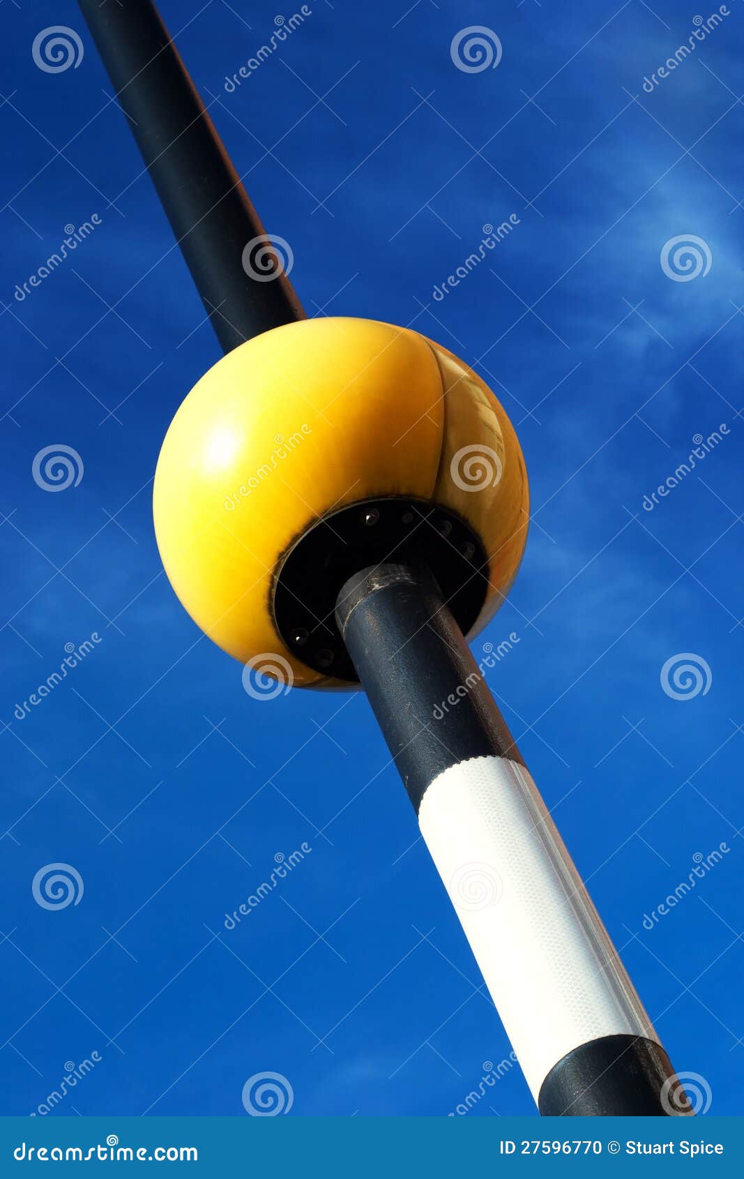 Zebra Crossing Belisha Beacon Light on Blue Sky Stock Photo - Image of ...