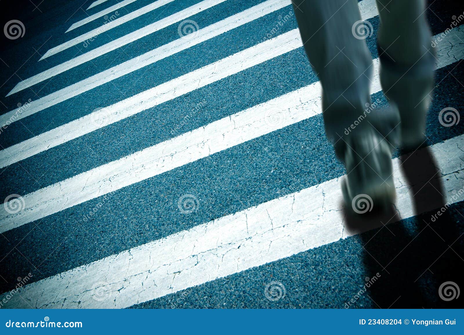 Zebra Crossing and Pedestrian Stock Photo - Image of people, black ...