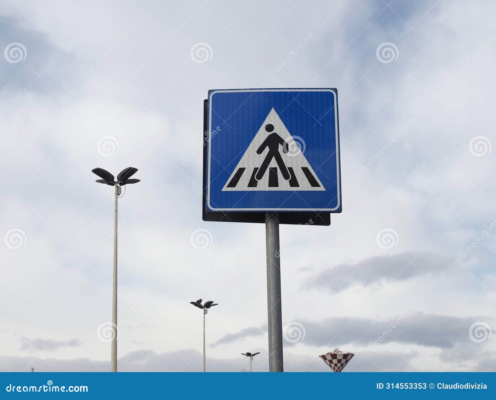 Zebra crossing sign stock image. Image of road, traffic - 314553353