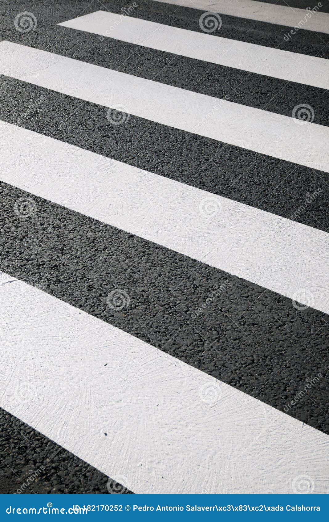 Zebra crossing view stock photo. Image of pattern, cross - 182170252