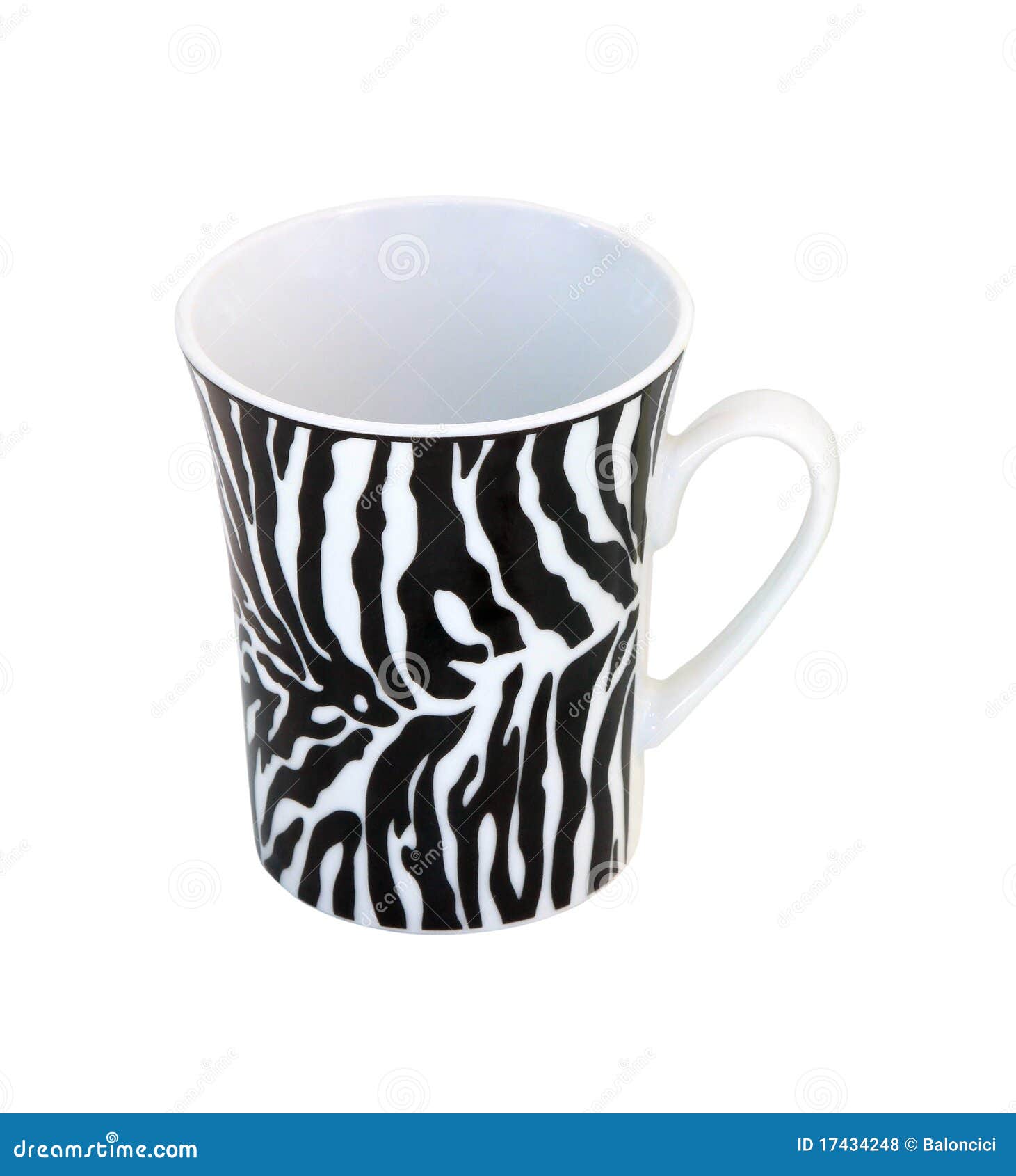 Zebra cup stock photo. Image of design, clipping, ceramic - 17434248