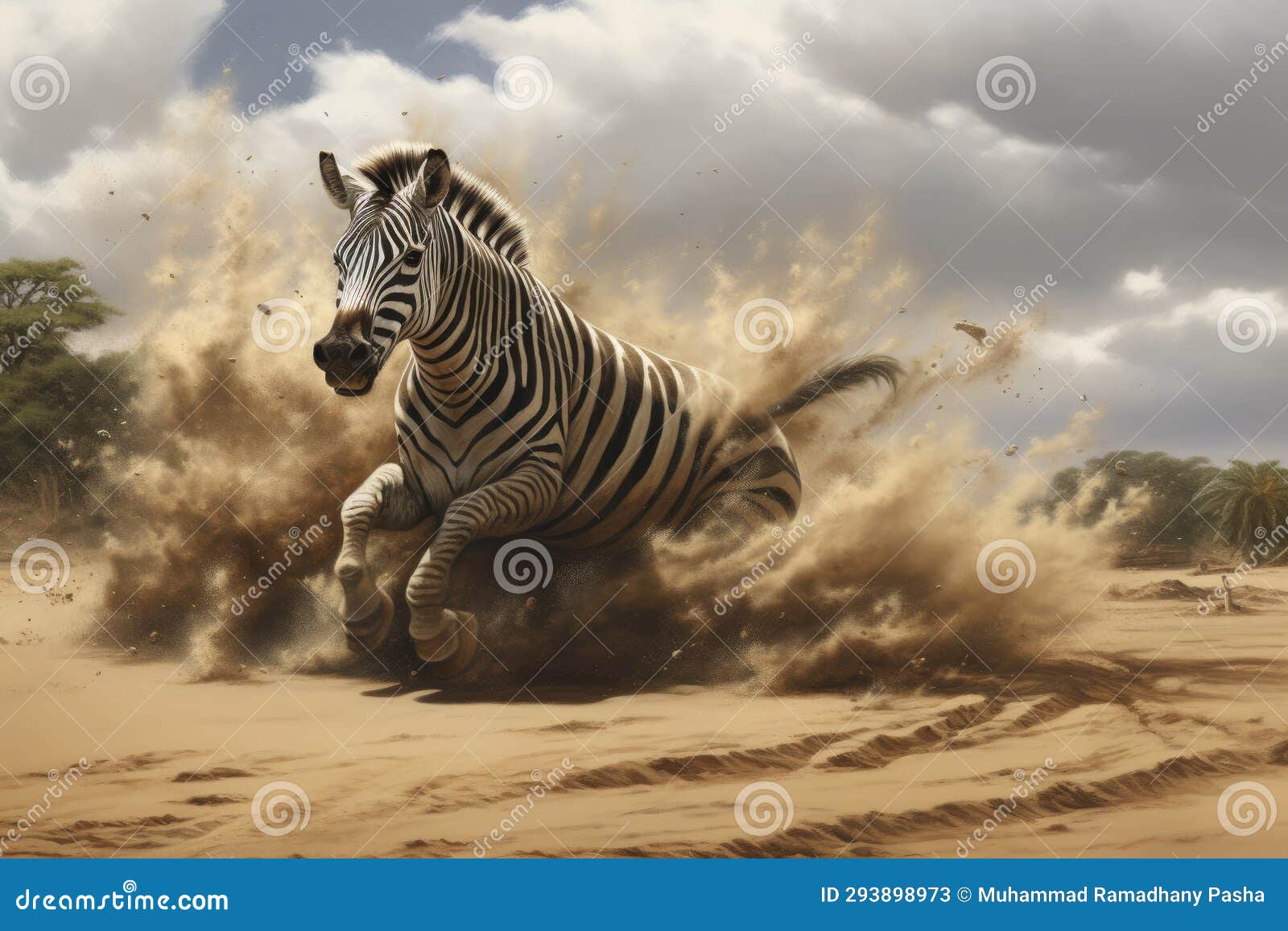 Zebra Dust Storm - a Zebra Run and Creating a Dust Storm Stock ...