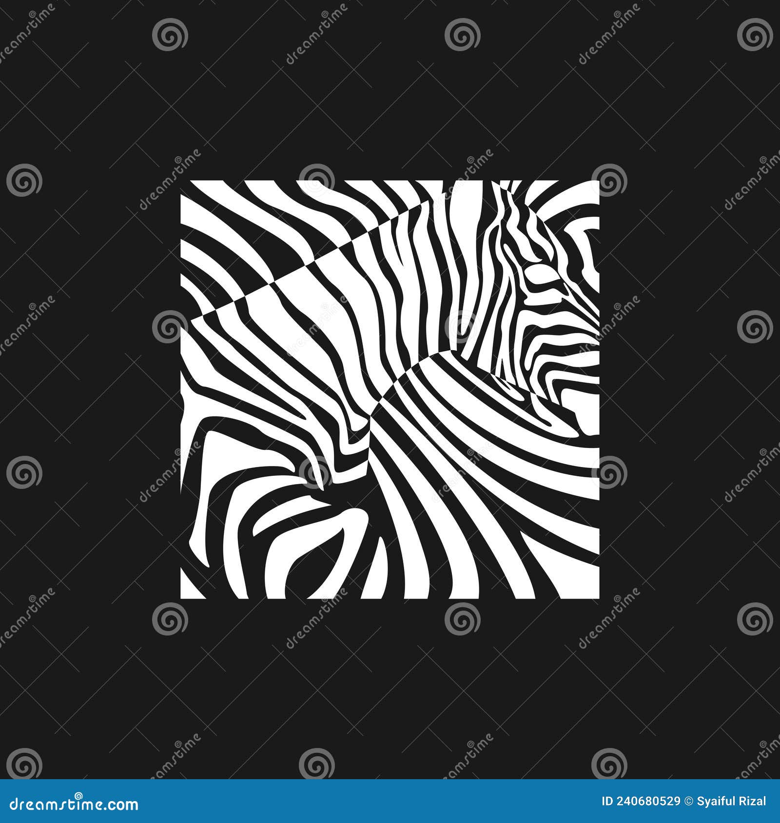 Zebra Element Design Stripe Stock Vector - Illustration of interior ...