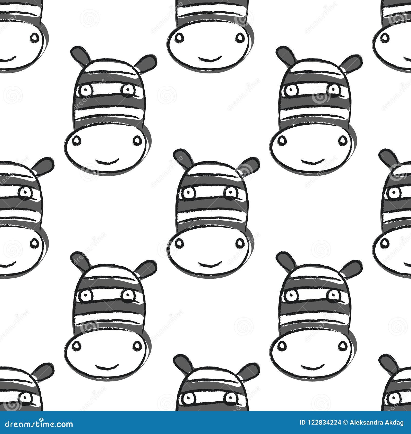 Zebra face pattern stock illustration. Illustration of identical ...