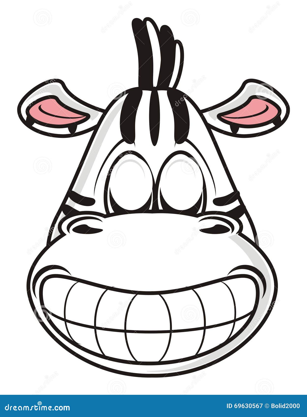Zebra Face Smiling Broadly In Sunglasses Stock Image | CartoonDealer ...
