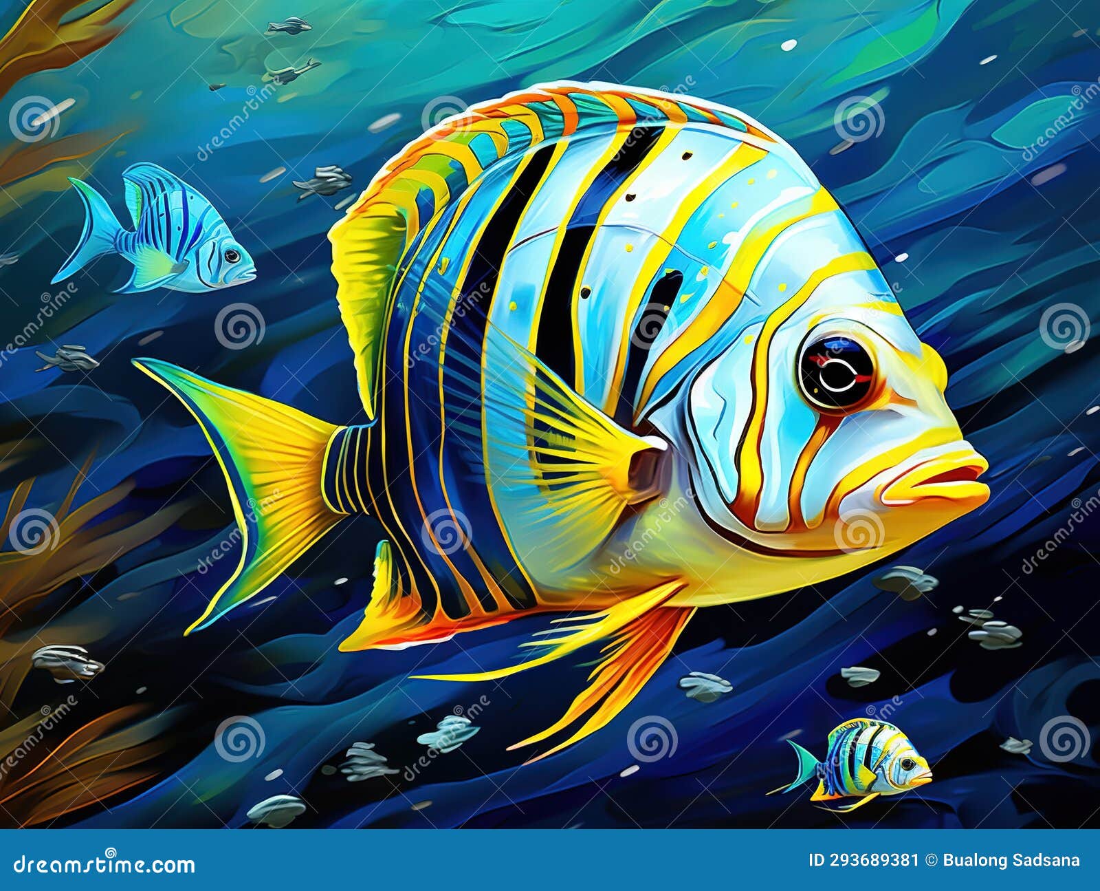 Zebra Fish stock illustration. Illustration of shrimp - 293689381