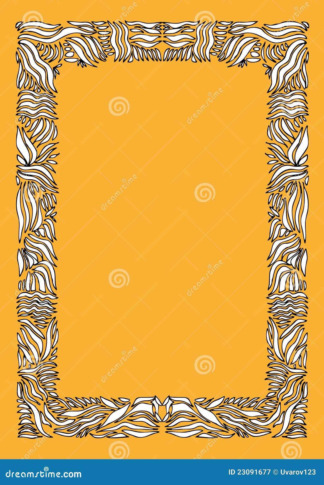 Zebra frame stock vector. Illustration of postal, zebra - 23091677