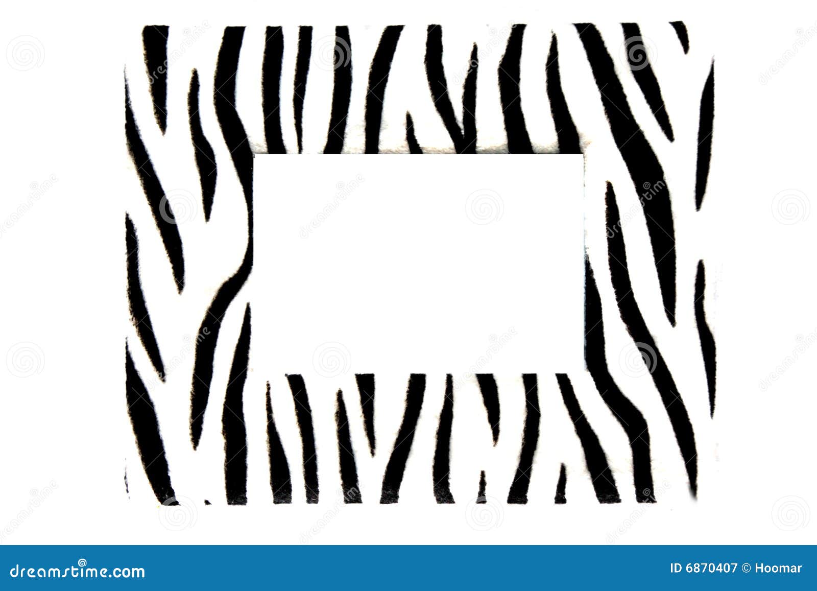 Hand Painted Zebra Frame