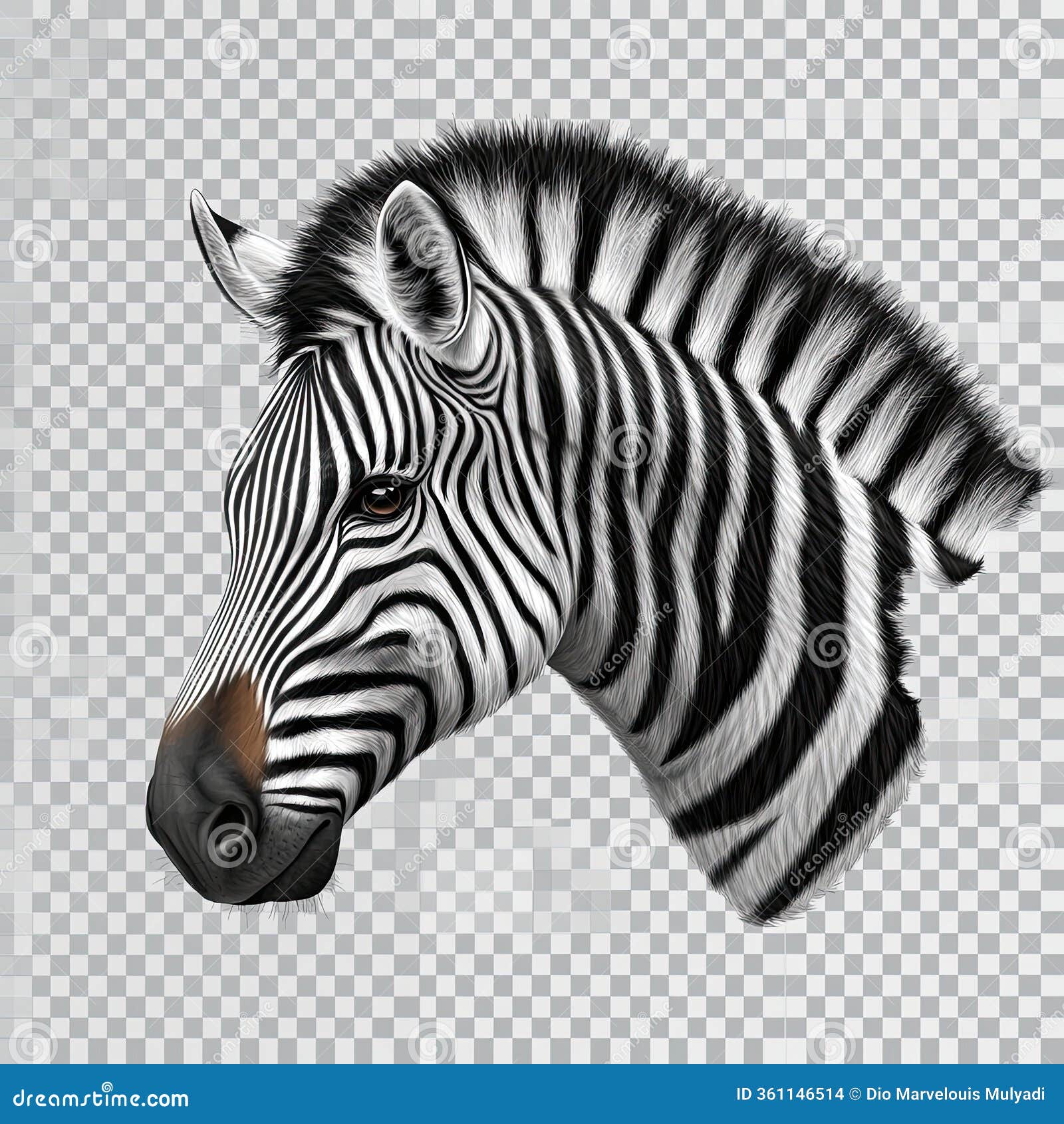 Zebra Head Profile stock photo. Image of mammal, animal - 361146514