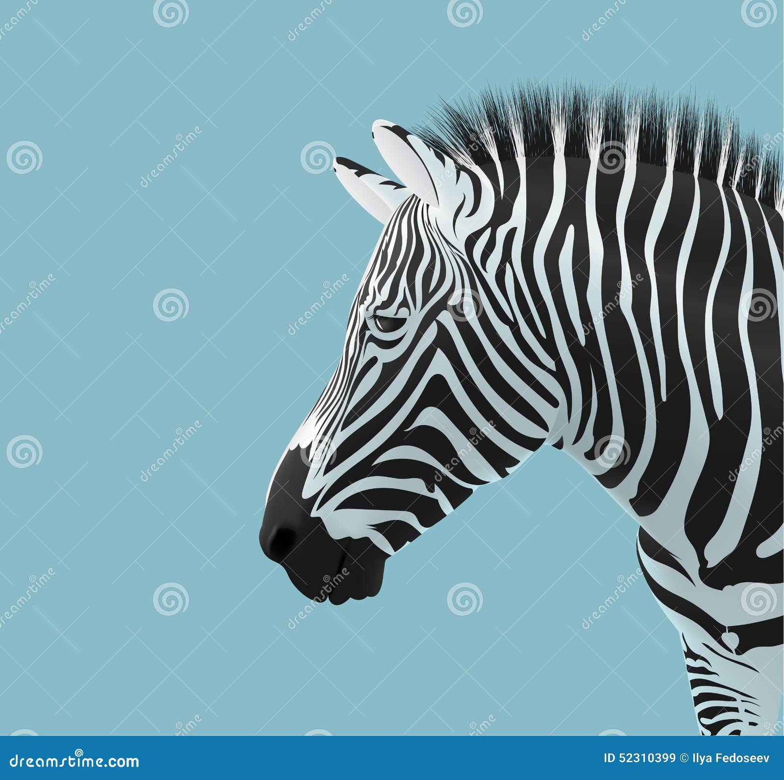Zebra Animal Head