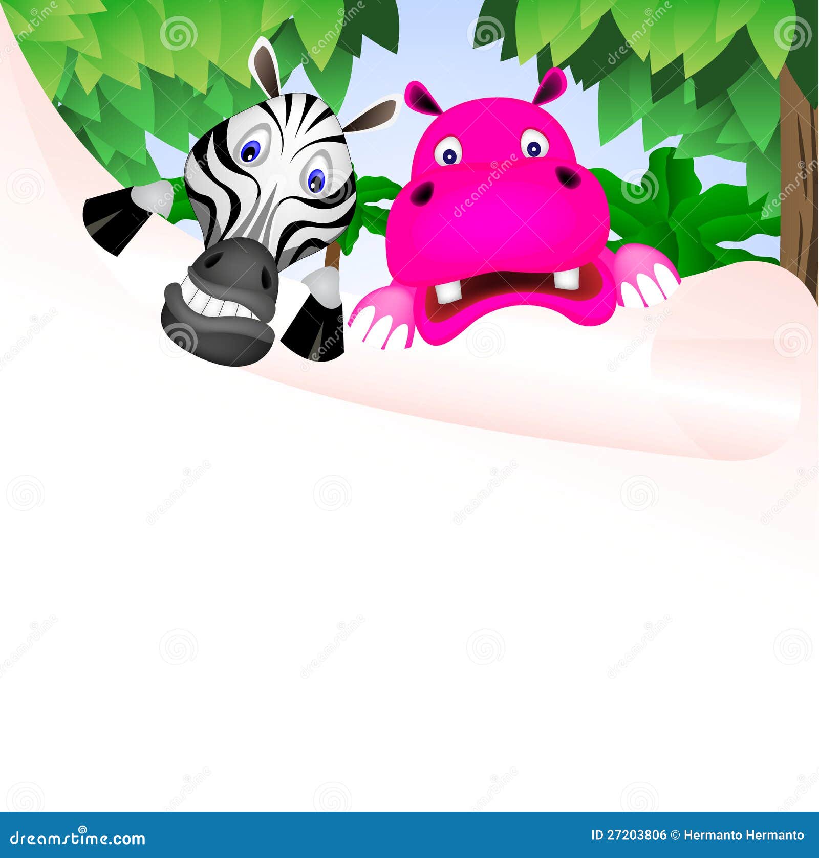 Zebra and hiipo stock vector. Illustration of australia - 27203806