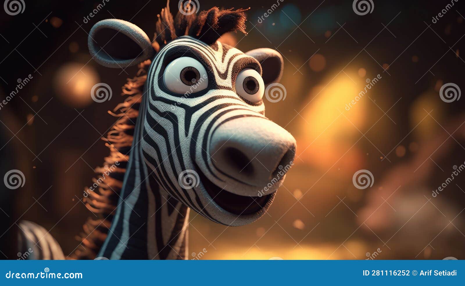 Zebra Illustration in the Forest Stock Illustration - Illustration of ...