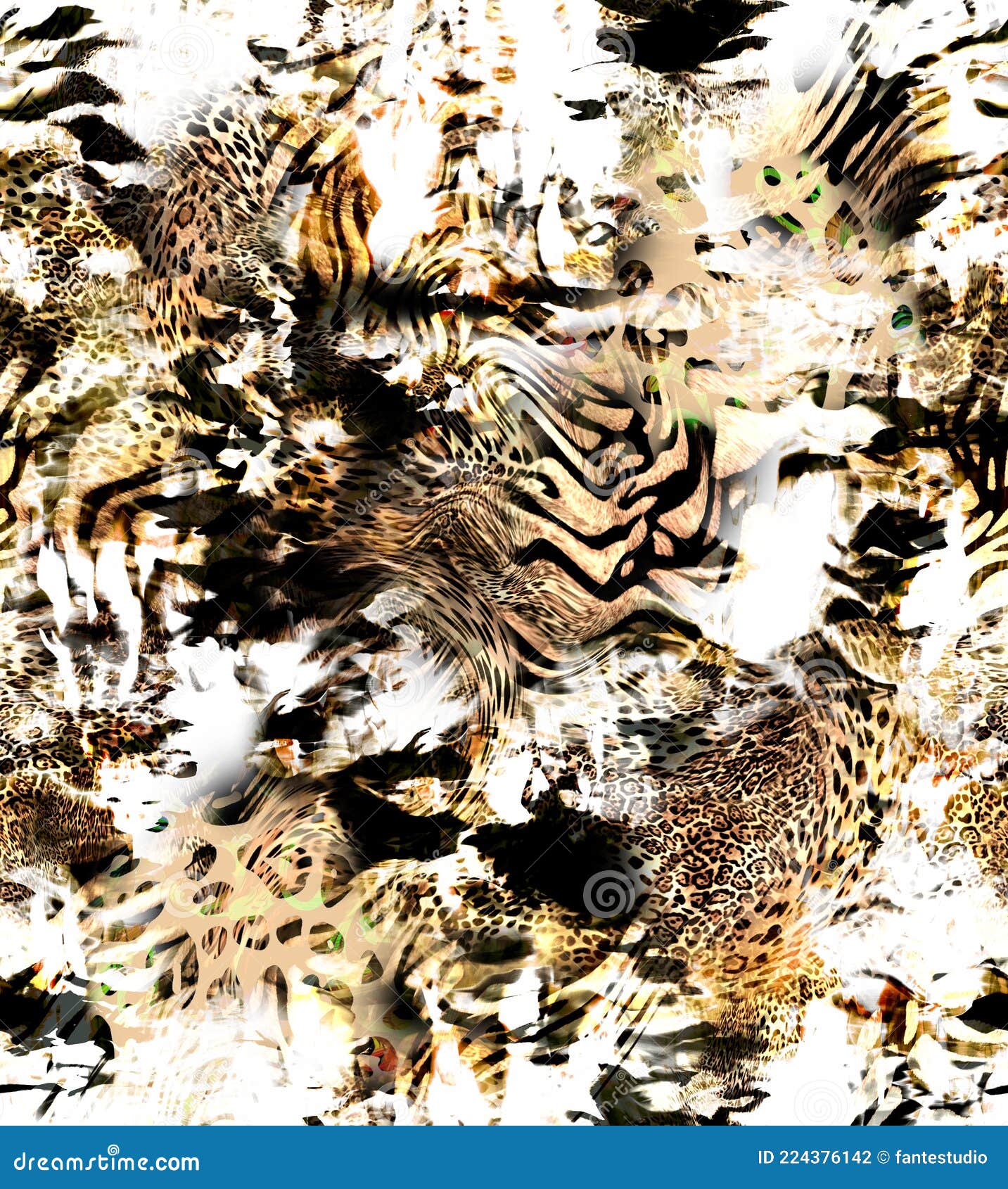 Zebra and leopard skin mix stock photo. Image of snake - 224376142