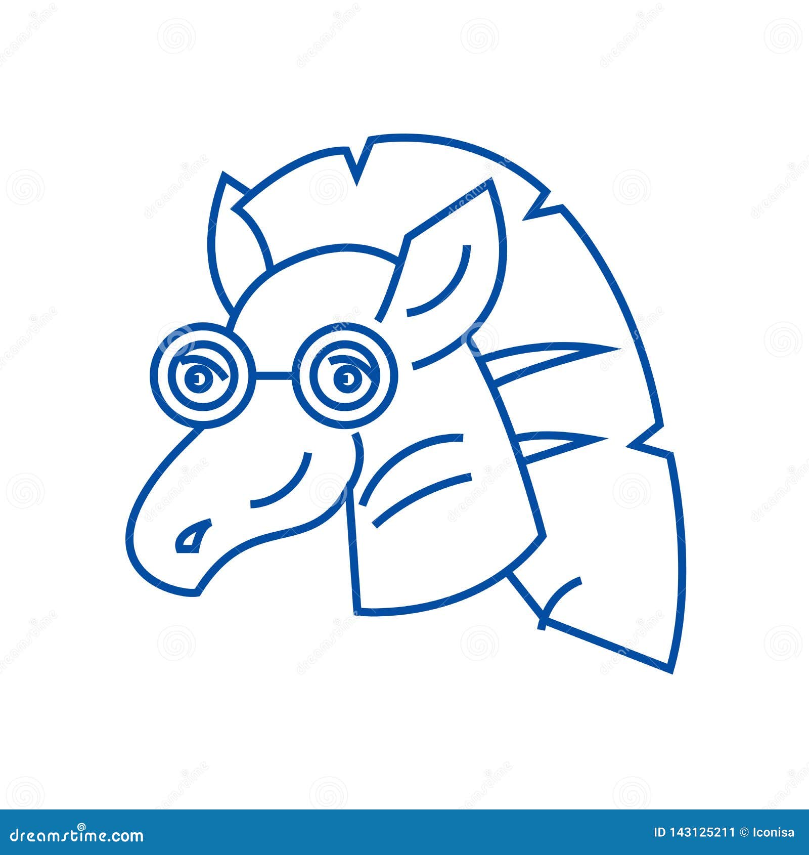 Zebra Line Icon Concept. Zebra Flat Vector Symbol, Sign, Outline ...