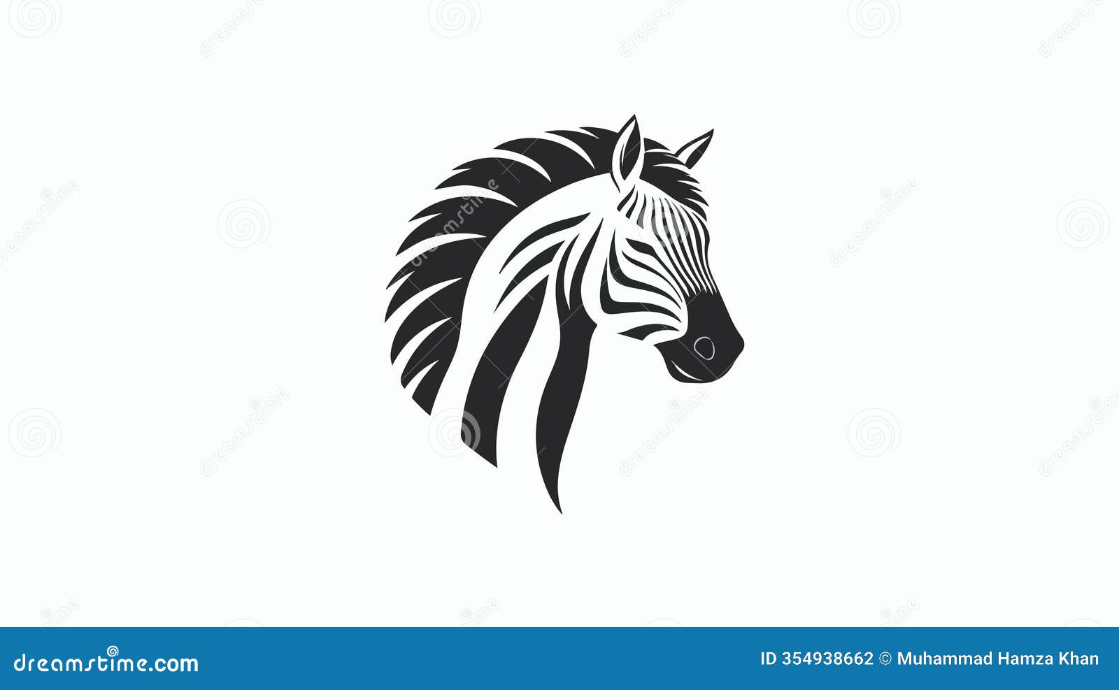 Zebra Logo Vector Design Template. Stock Vector - Illustration of ...