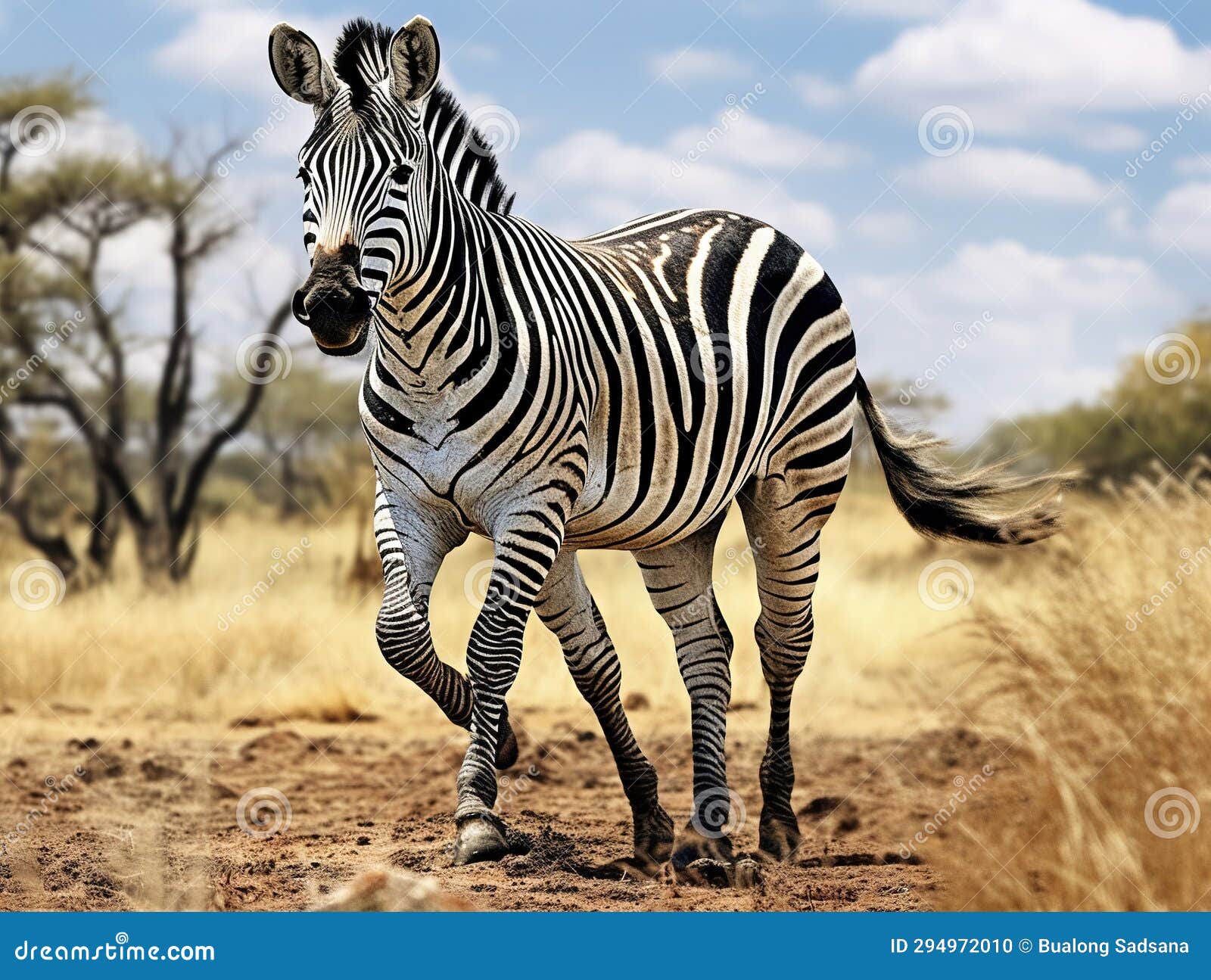 Burchell S Zebra Lying Down Made With Generative AI Illustration ...