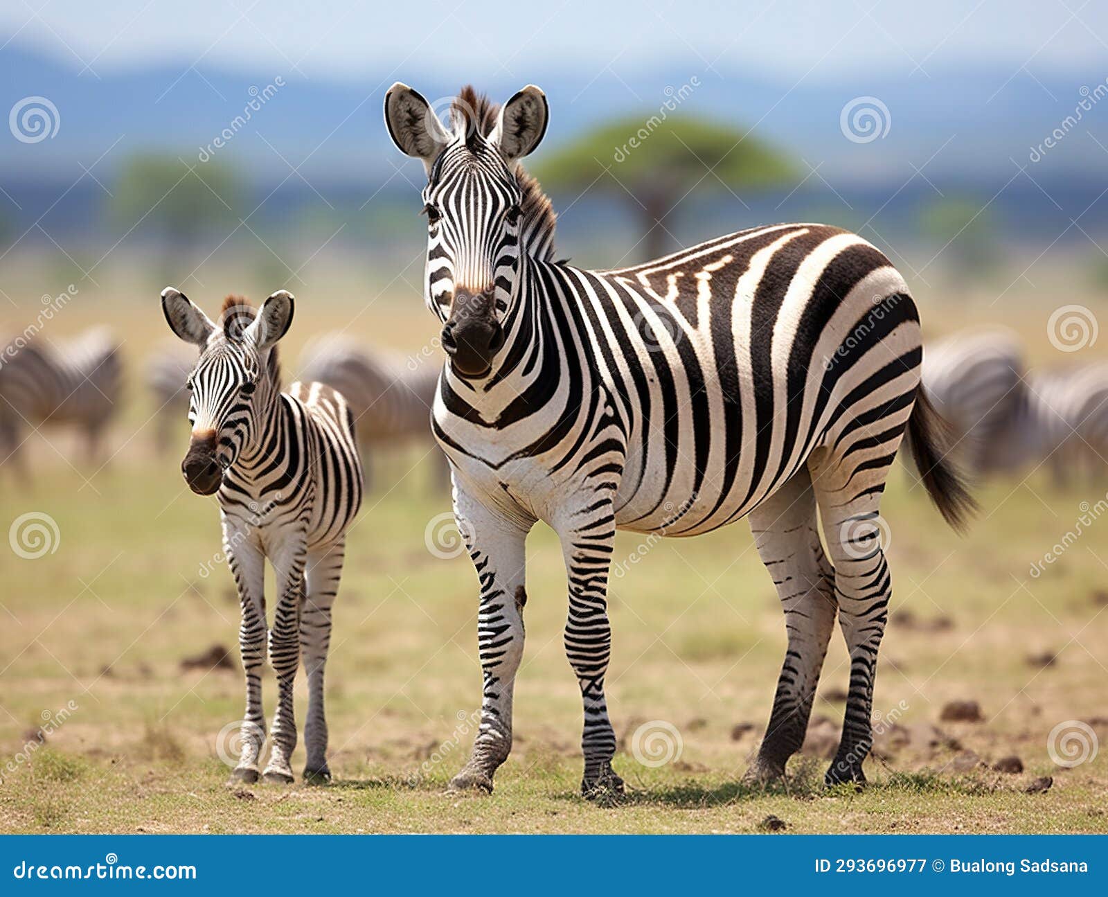 Ai Generated Illustration Wildlife Concept of Zebra Stock Illustration ...