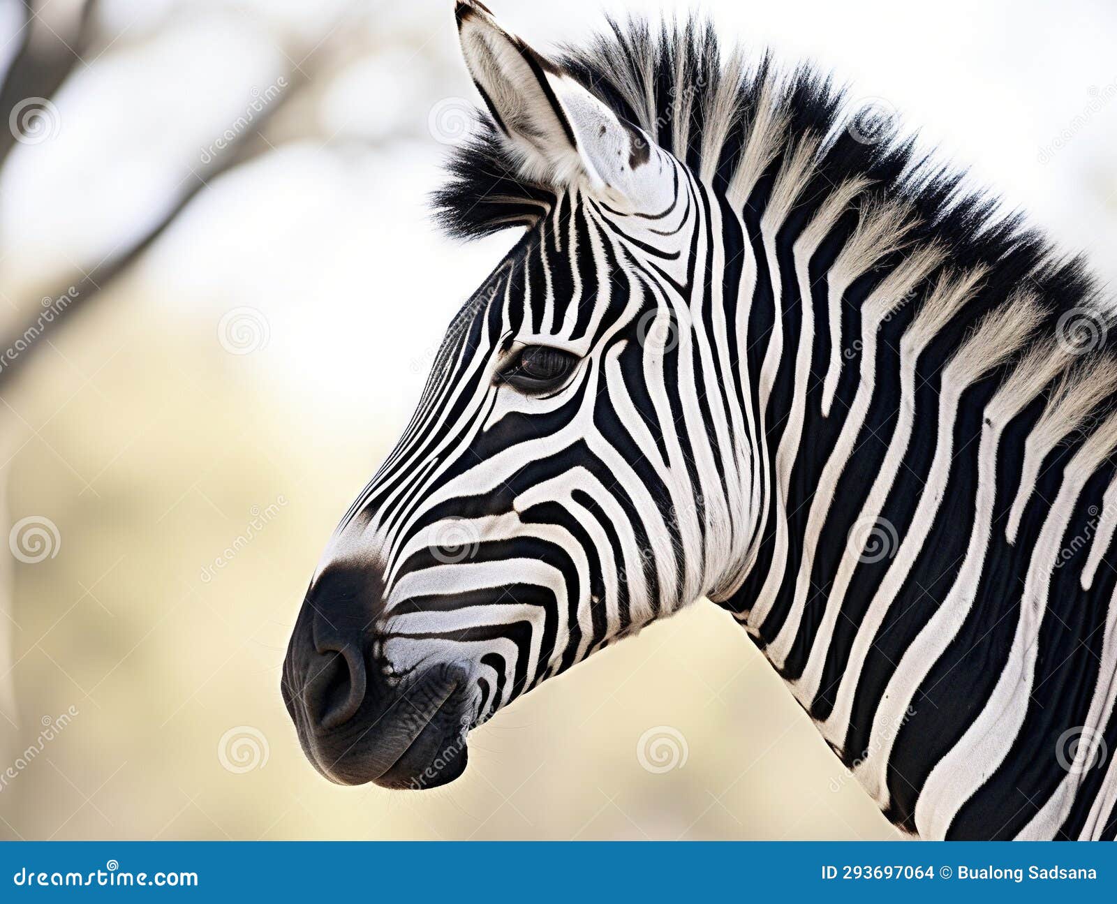 Ai Generated Illustration Wildlife Concept of Zebra Stock Illustration ...