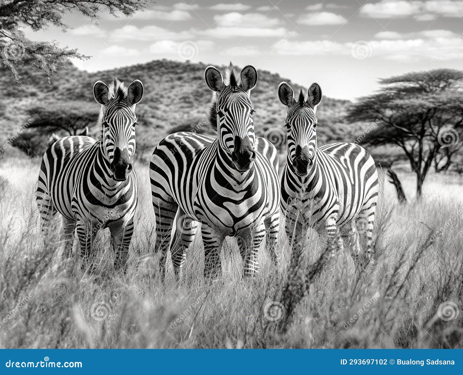 Ai Generated Illustration Wildlife Concept of Zebra Stock Illustration ...