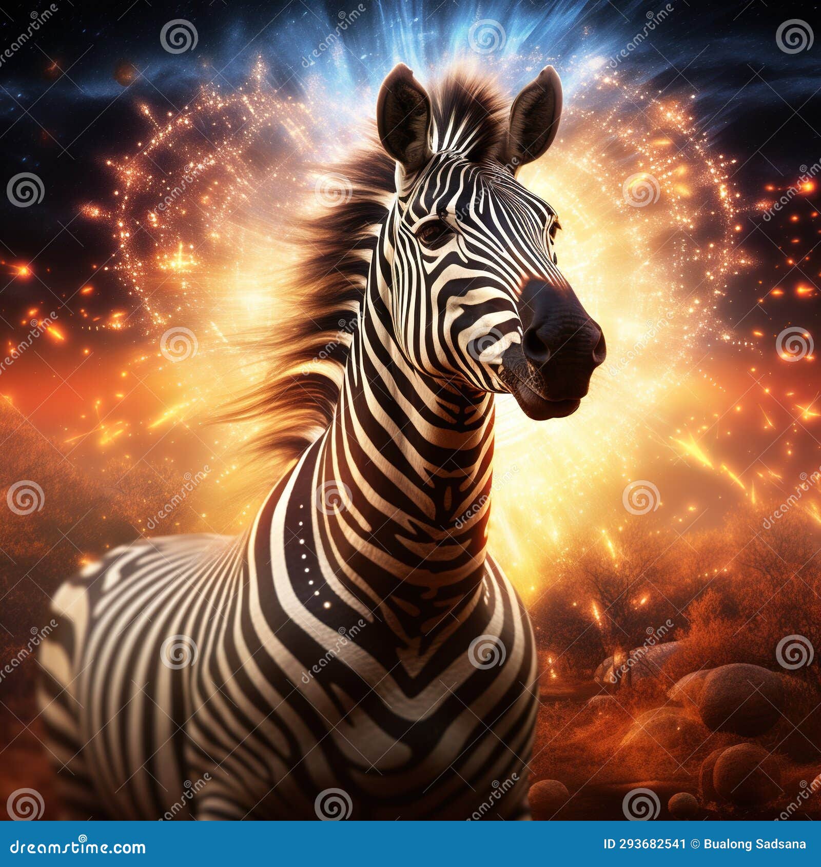 Zebra stock illustration. Illustration of animal, imagine - 293682541