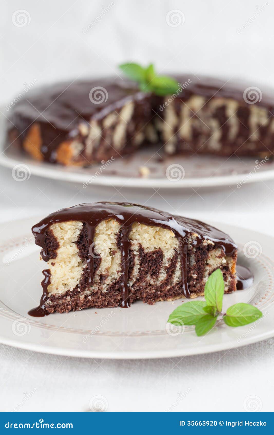 Zebra marble cake stock photo. Image of delicious, round - 35663920