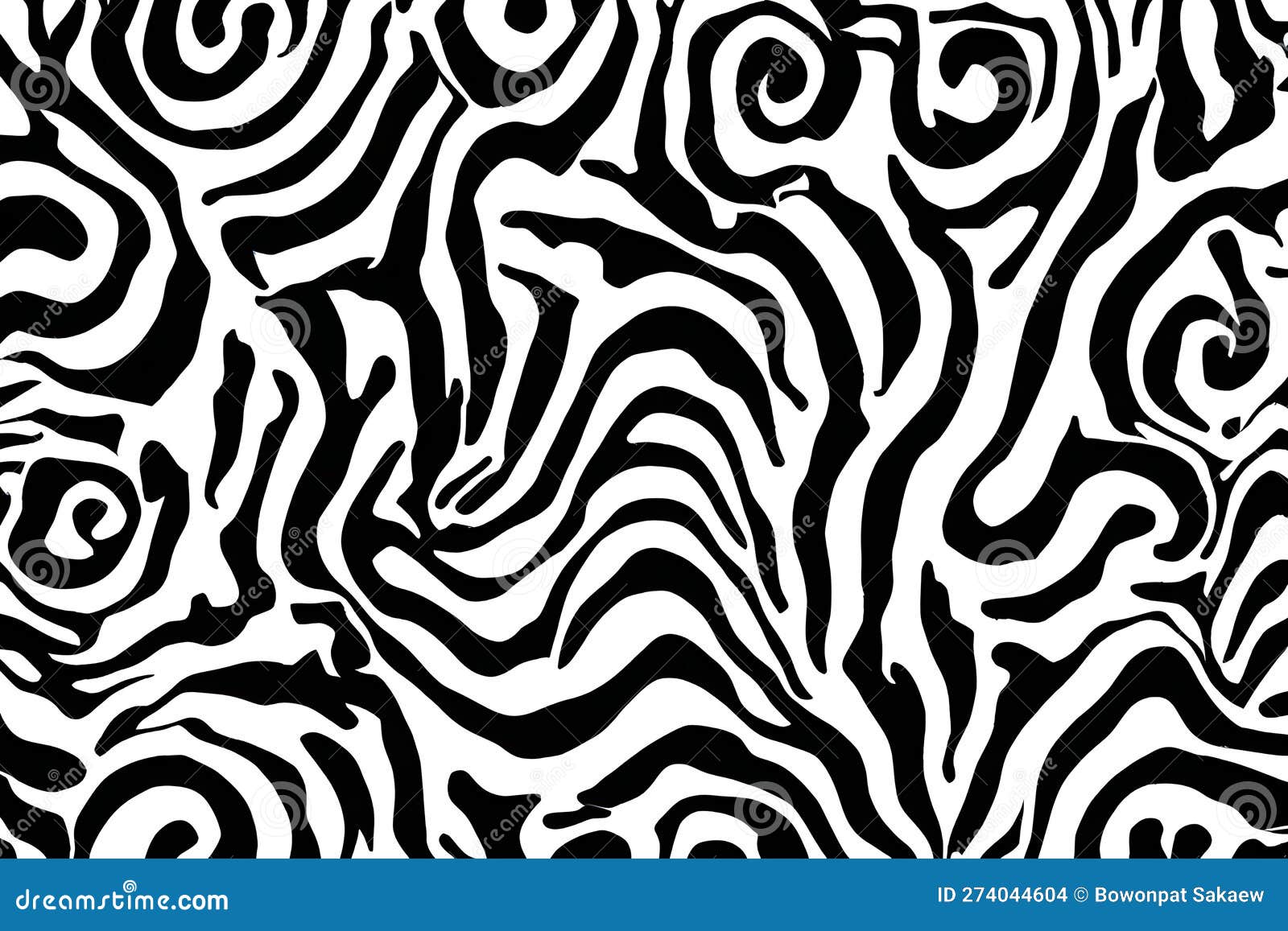 Zebra Pattern Abstract Art. Generative AI Illustration Stock ...