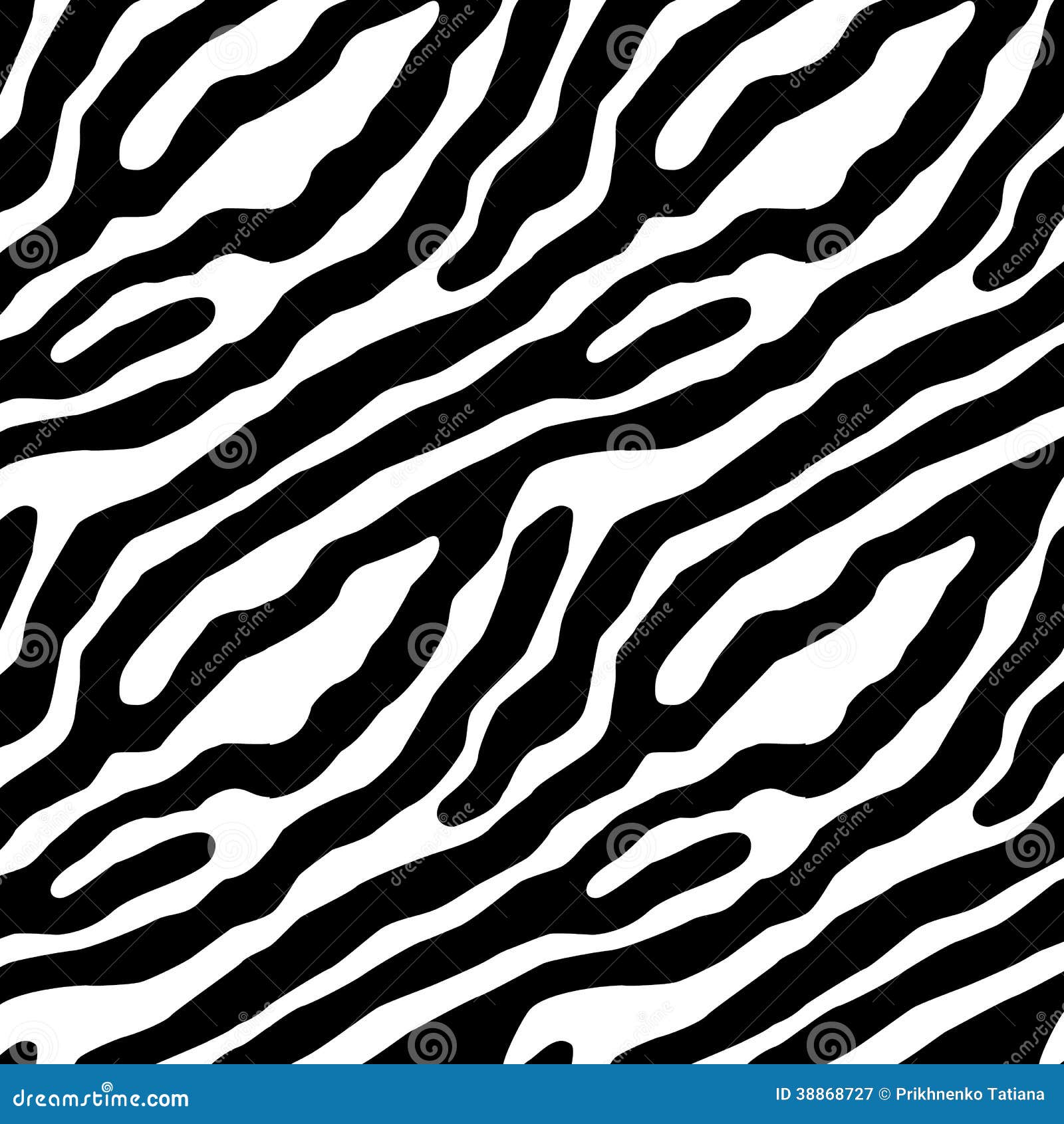 Zebra pattern stock vector. Image of wallpaper, prints - 38868727