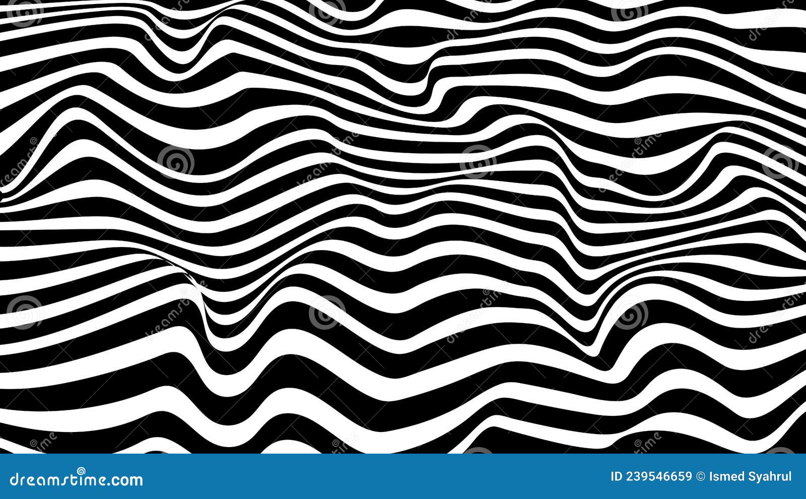 Zebra Pattern Wallpaper on Wavy Lines Style. Black and White Background ...