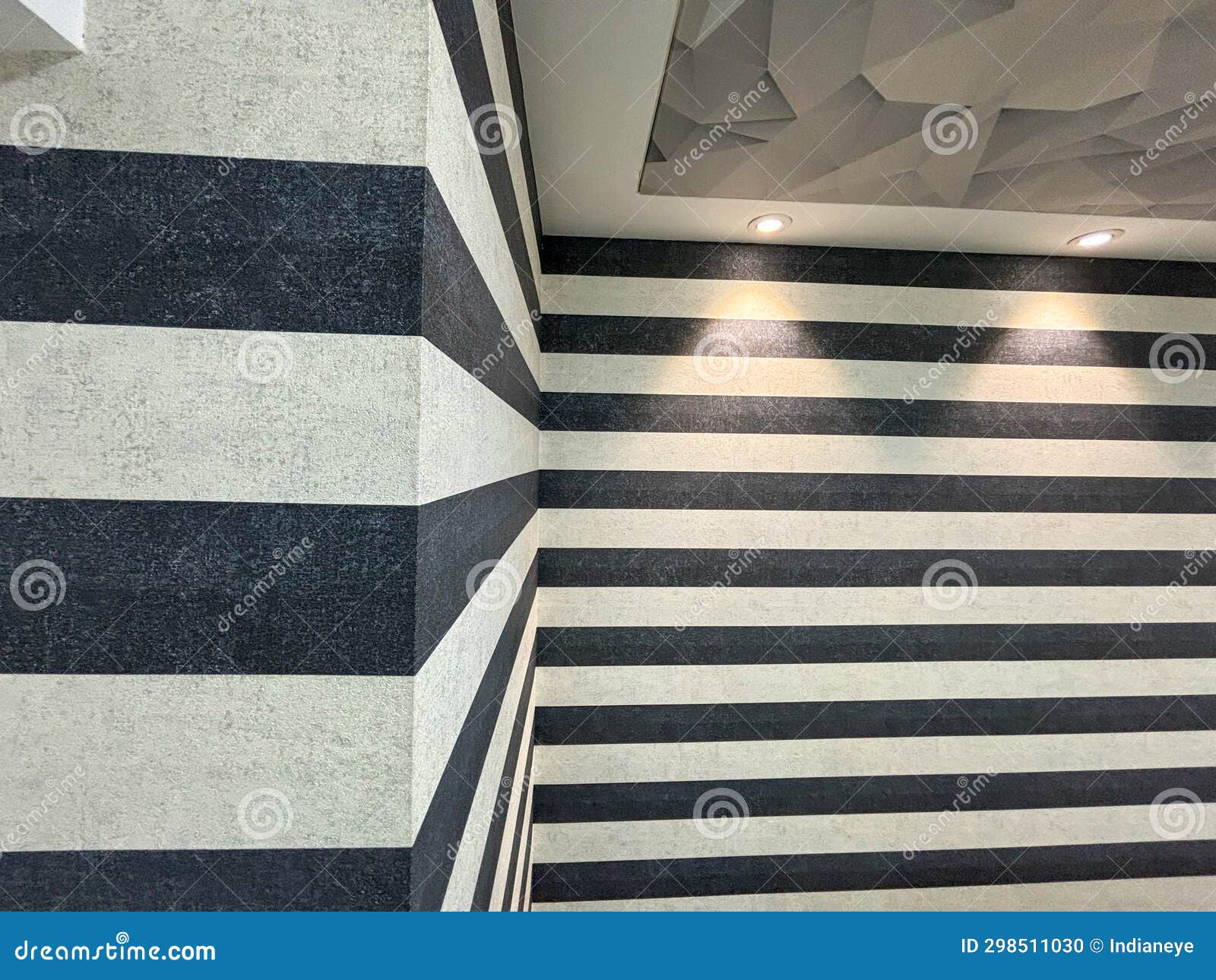 Zebra Patterns Painted on a Wall Stock Photo - Image of pattern, linear ...