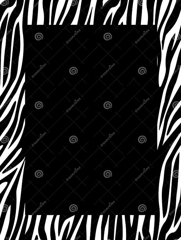 Zebra print border stock vector. Illustration of leather - 12542893