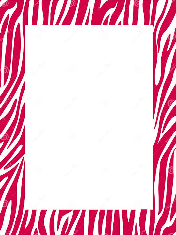 Zebra Print Border - Colored Stock Illustration - Illustration of ...